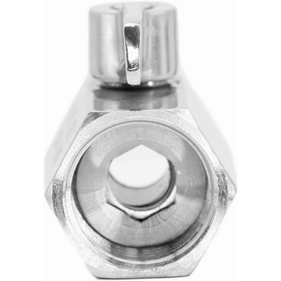 QIHE-Stainless Steel Garden Hose 3/4" Shut Off Valve GHT Thread Heavy ...