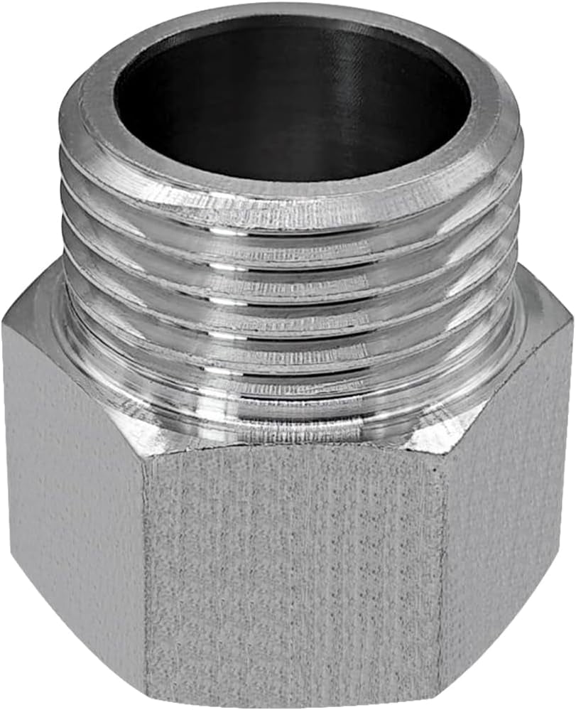 QIHE-Stainless Steel Garden Hose Adapter, 3/4" GHT Male X 3/4" NPT ...