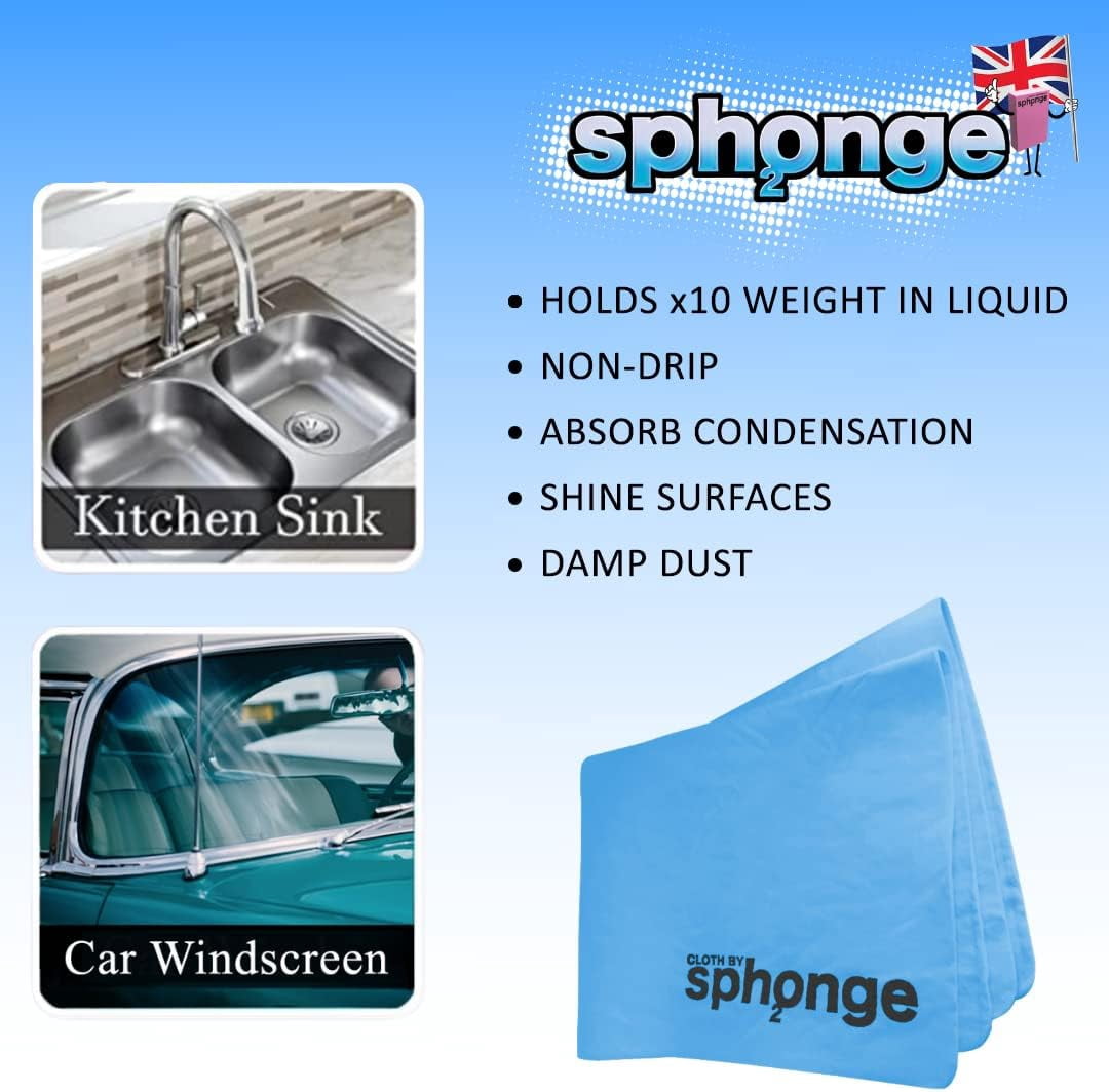 QIHE-Super Absorbent Cloth (Blue) | Multi-Purpose | Designed to Hold ...
