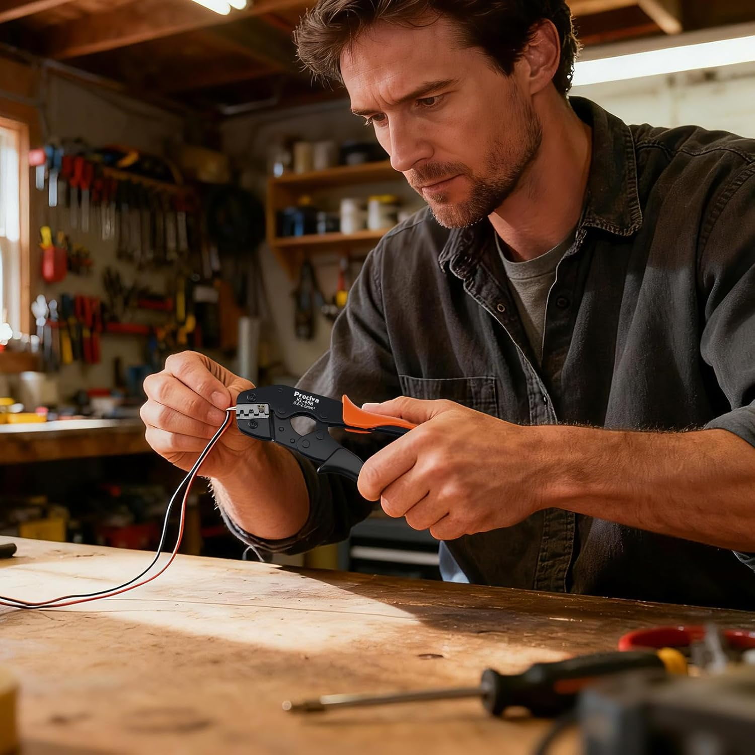 QIHE-Terminal Crimper Tool Kit, Professional Ratcheting Wire Crimping ...