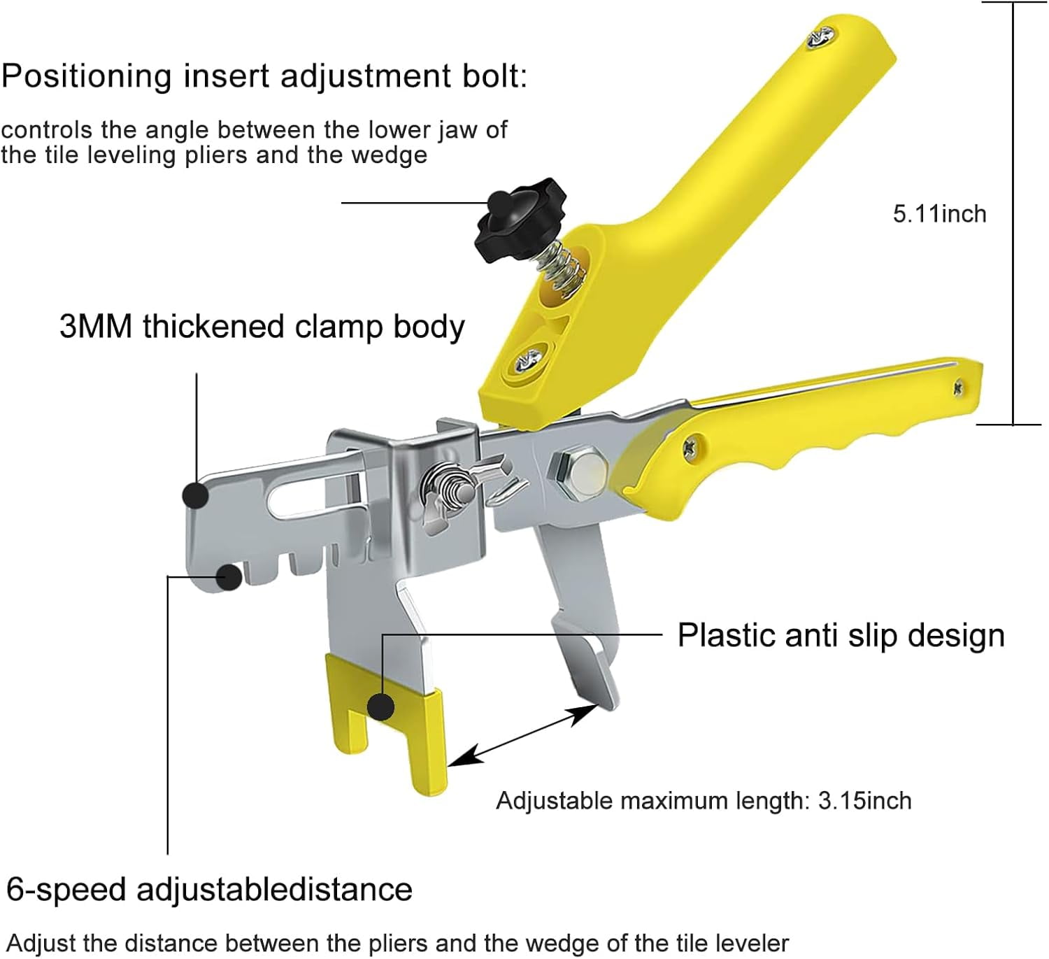 QIHE-Tile Leveling system Plier Hand Floor Pliers Tiling Installation ...