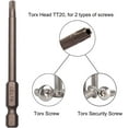 QIHE-Torx Bit Set 10Pcs Tamper Proof Security Bit Magnetic Torx Star ...
