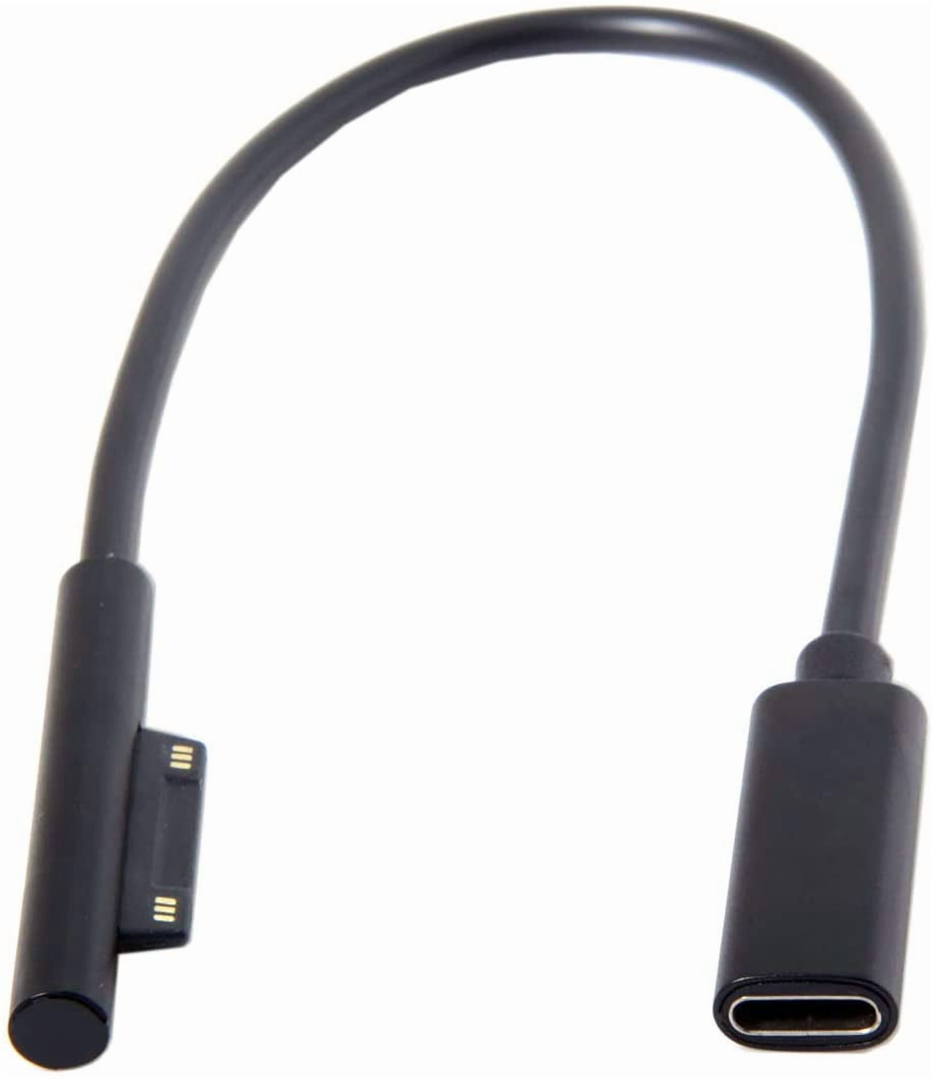 QIHE-USB C to DC 15V Surface Pro3 Pro4 Pro5 Pro6 Book Pro PD 65W Charge Cable - Walmart.com