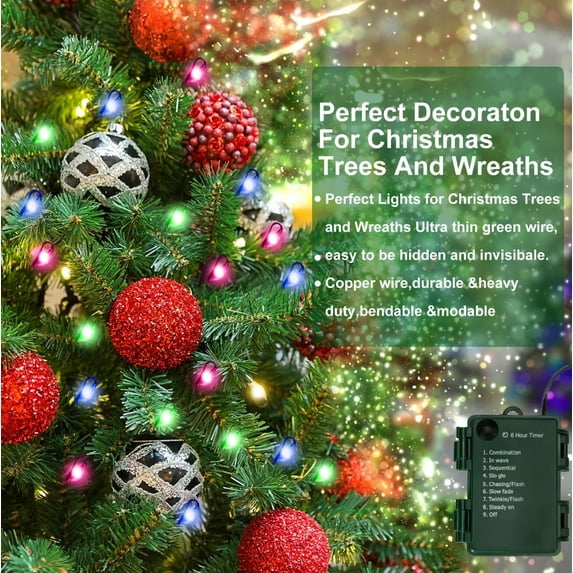 QIHE-USB Fairy Lights, 20ft 200 LED Waterproof Mini String Lights with ...