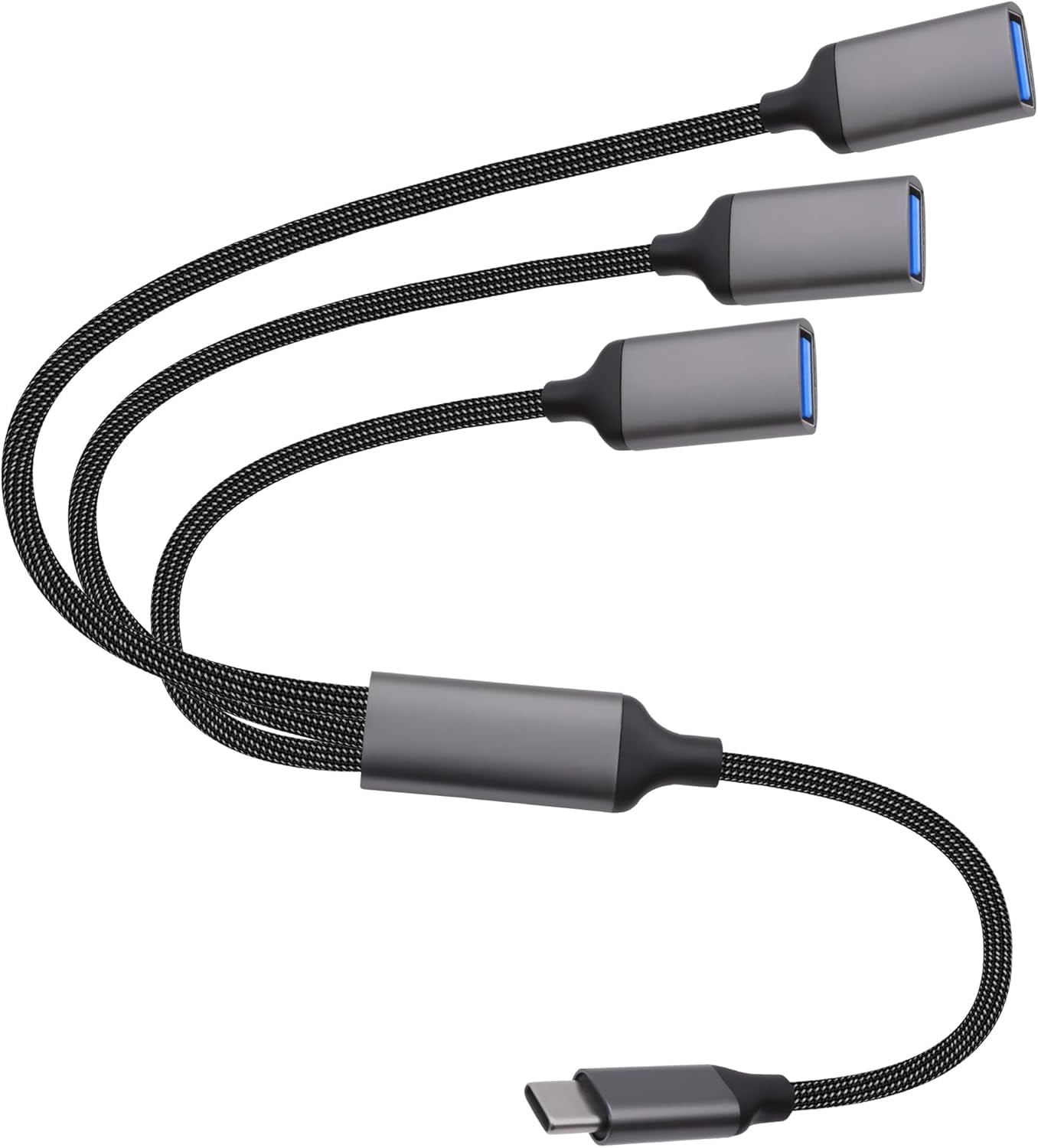 QIHE-USB Type C to USB OTG Splitter Cable Converter Multi USB Port ...