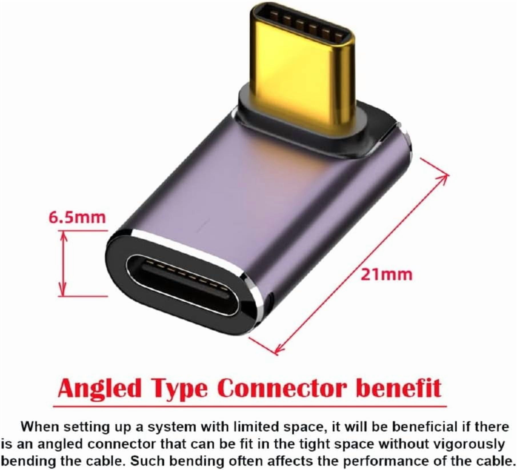 QIHE-USB4 240W 40Gbps 8K 60Hz Adapter, Type C Male to Female 240W Power ...