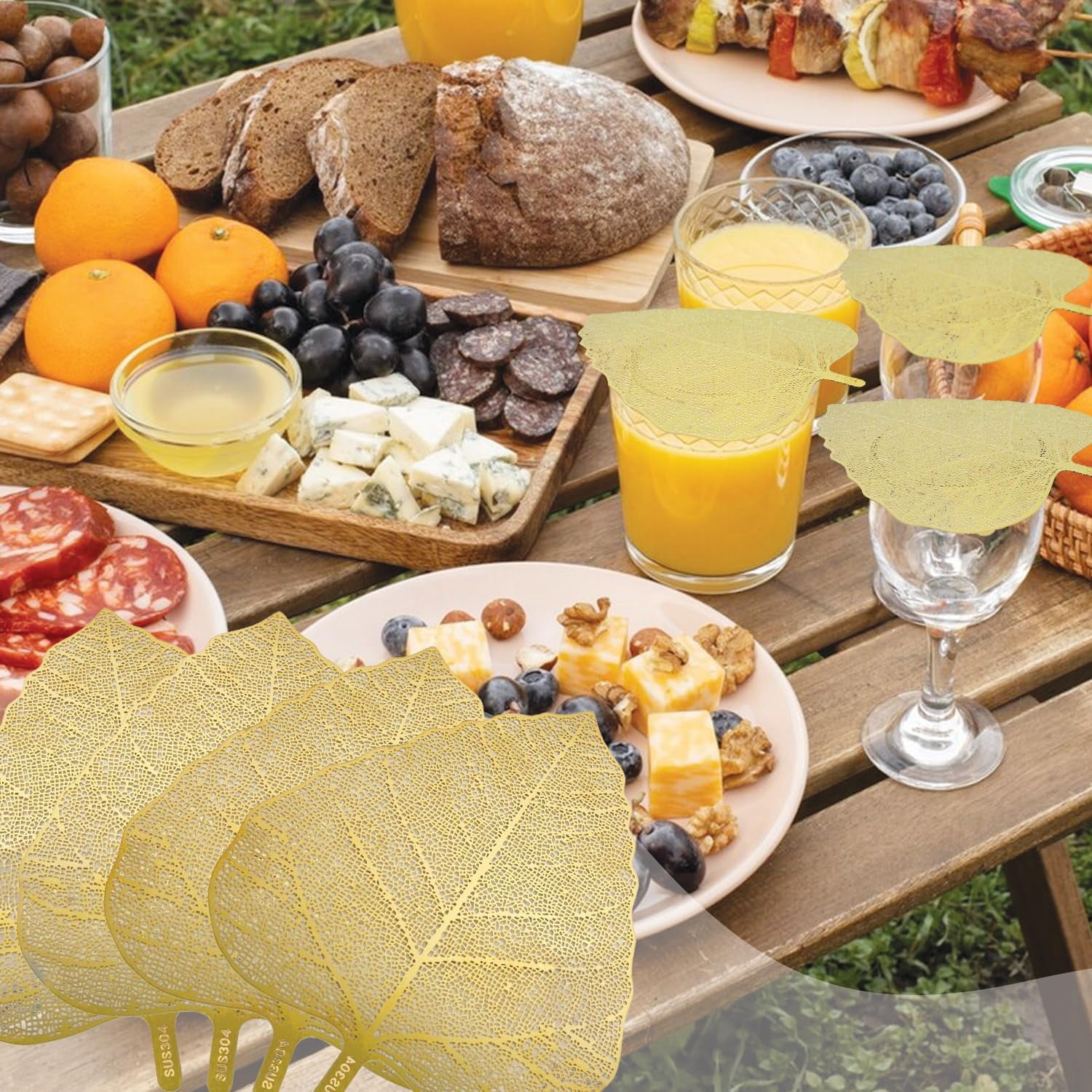 QIHE-Ventilated stainless steel wine glass Covers to keep bugs out ...