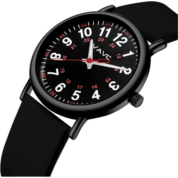 QIHE-Waterproof Analog Nurse Watch for Nurses,Students,Medical ...