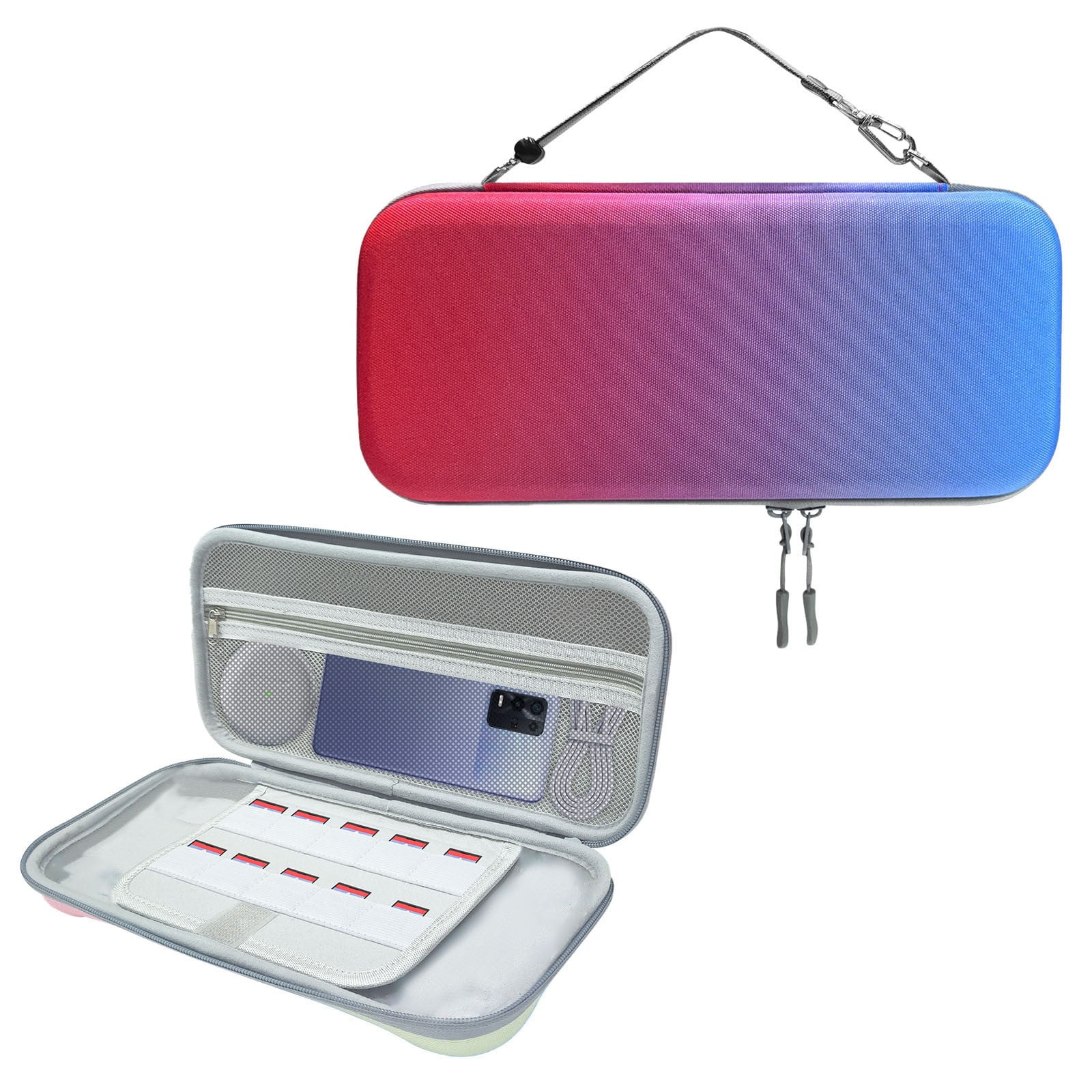 QIHUA Carrying Compatible With Portable Hard Carry With 10 Game Card ...