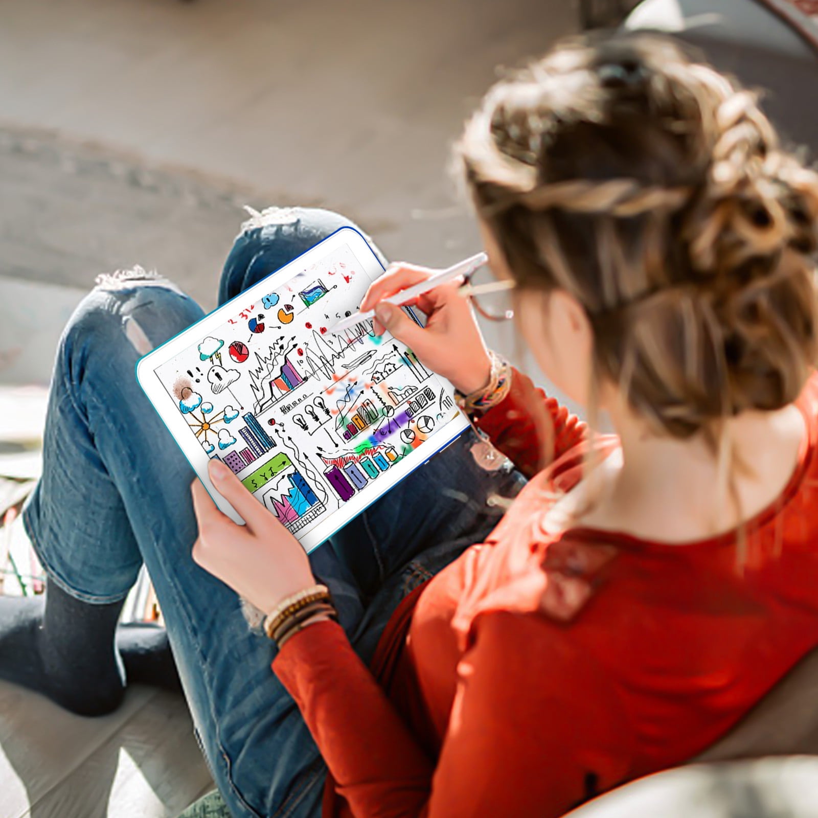 QIIBURR Hotspot Sim Card HD 7 Inch 8 Core Android Tablet IPS High ...