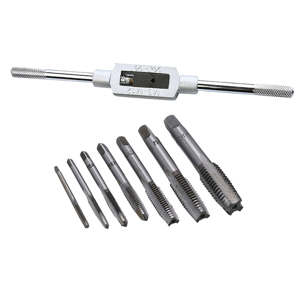 QIIBURR Metric Tap Set Metric Wrench Set Hand Screw Thread Metric Plug ...
