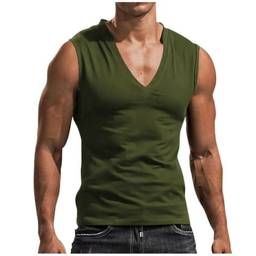INCERUN Mens Round Neck Sleeveless Tank Tops Summer Casual Sport Gym ...