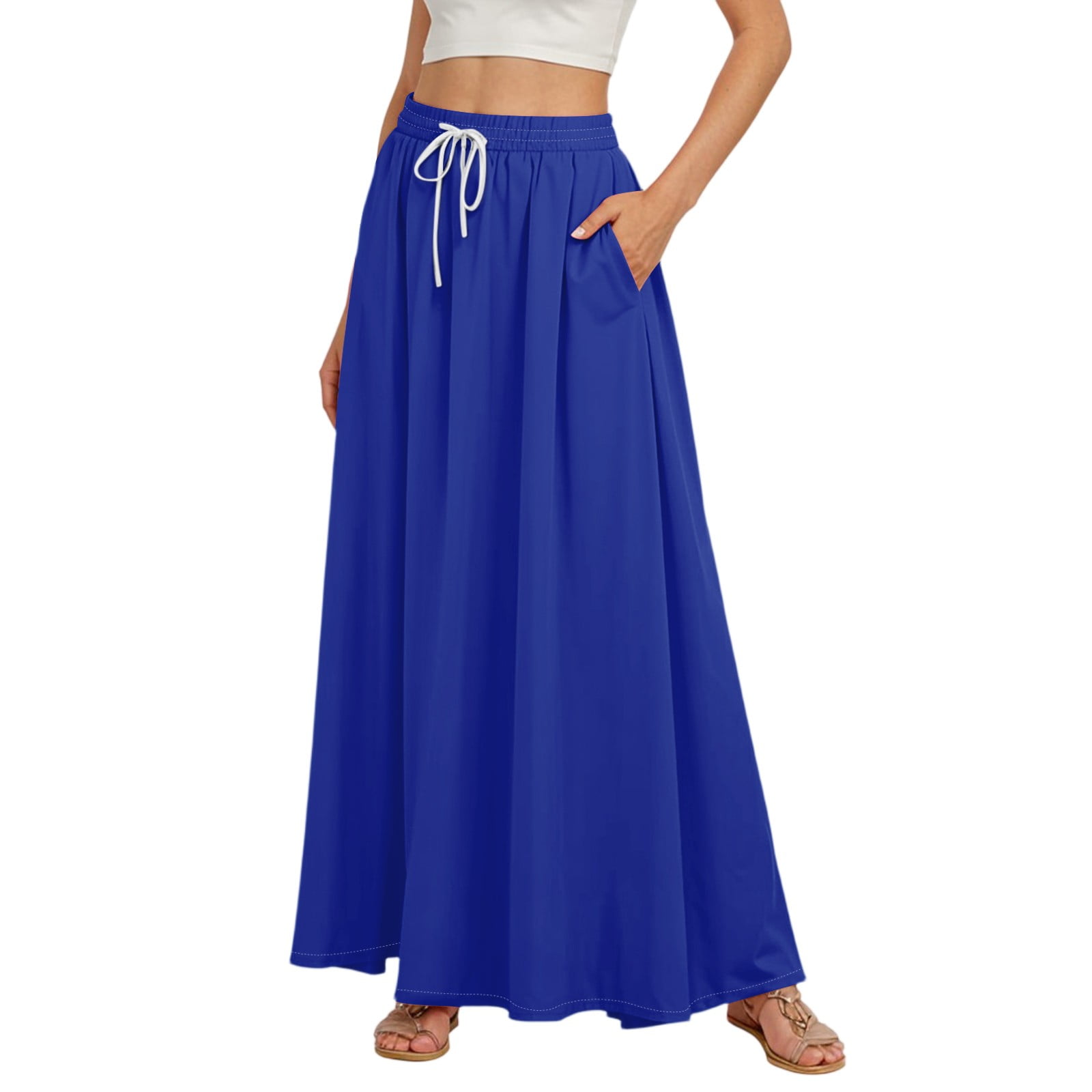 QIJIE Skirts for Women 3-Layer Tiered Renaissance Faire High Waist ...