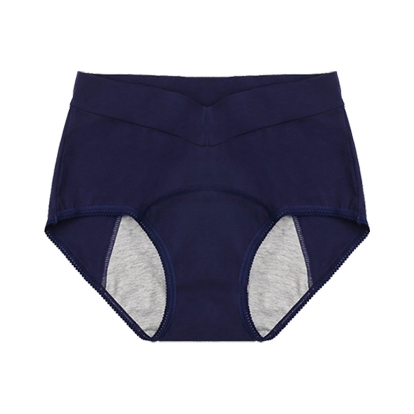 QIJUNTUO Women High Waist Leakproof Underwear Cotton Full Coverage ...