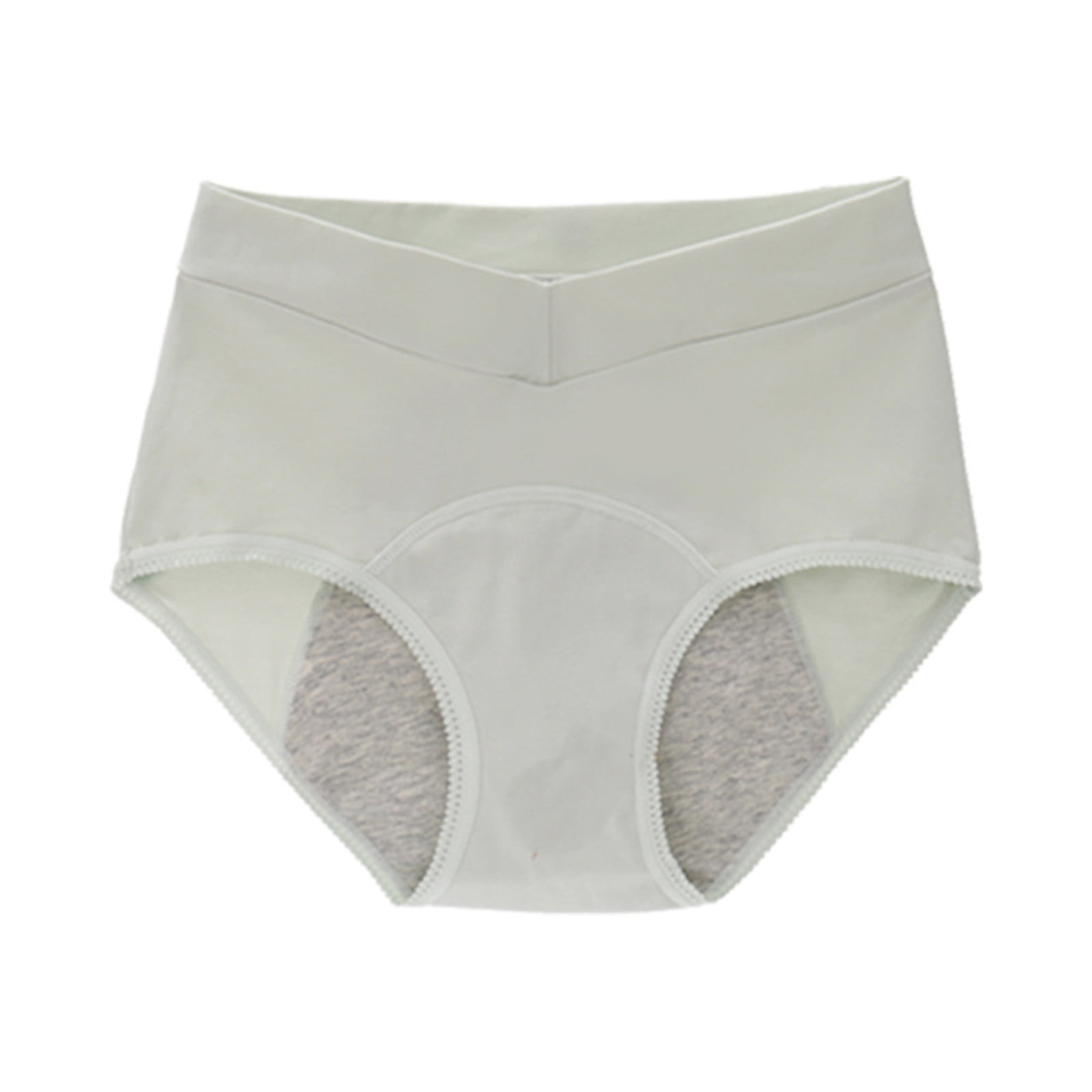 QIJUNTUO Women High Waist Leakproof Underwear Cotton Full Coverage ...