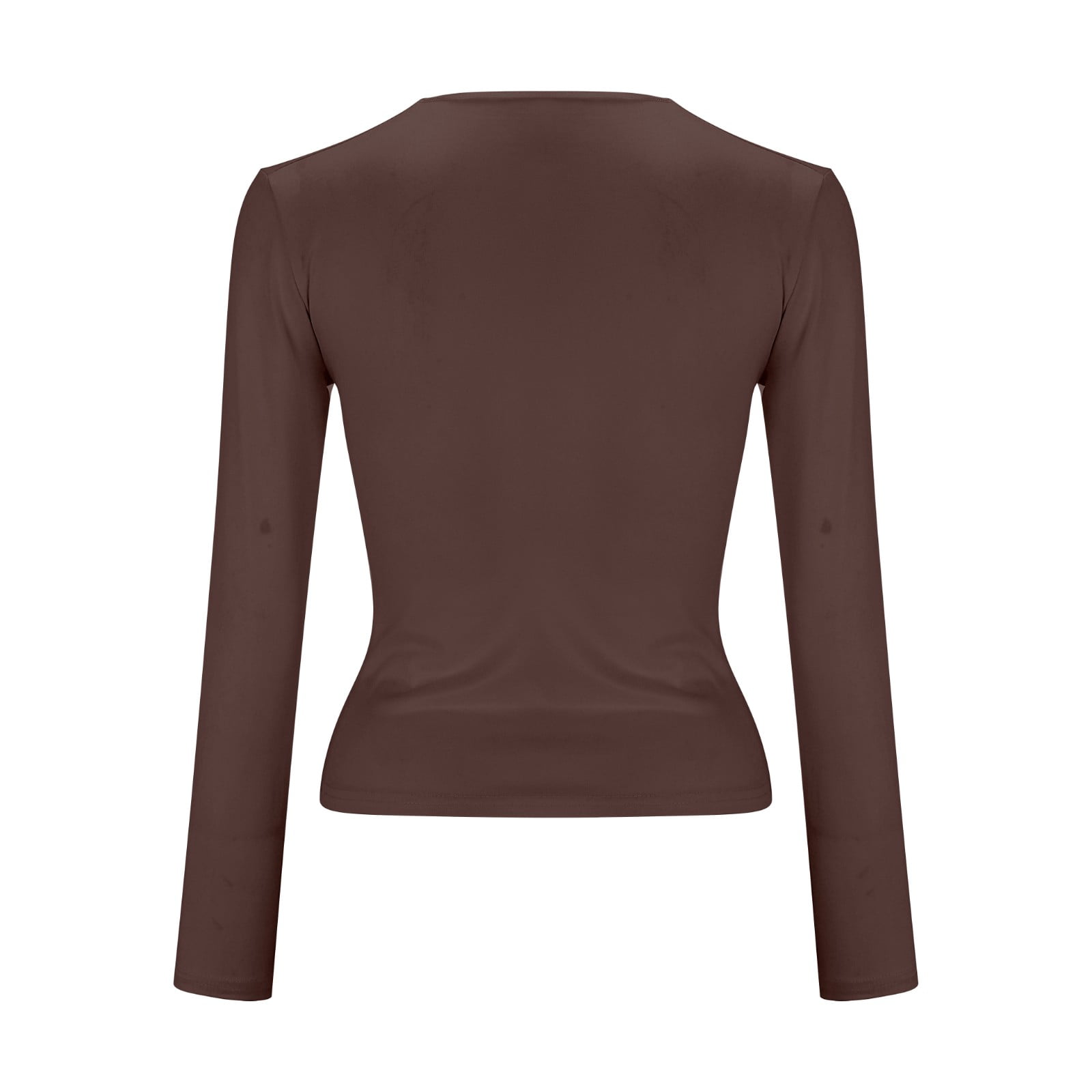 QIJUNTUO Women's Sculpting Ruched Long Sleeve Top With Base Layer Function For Thermal Layering ...