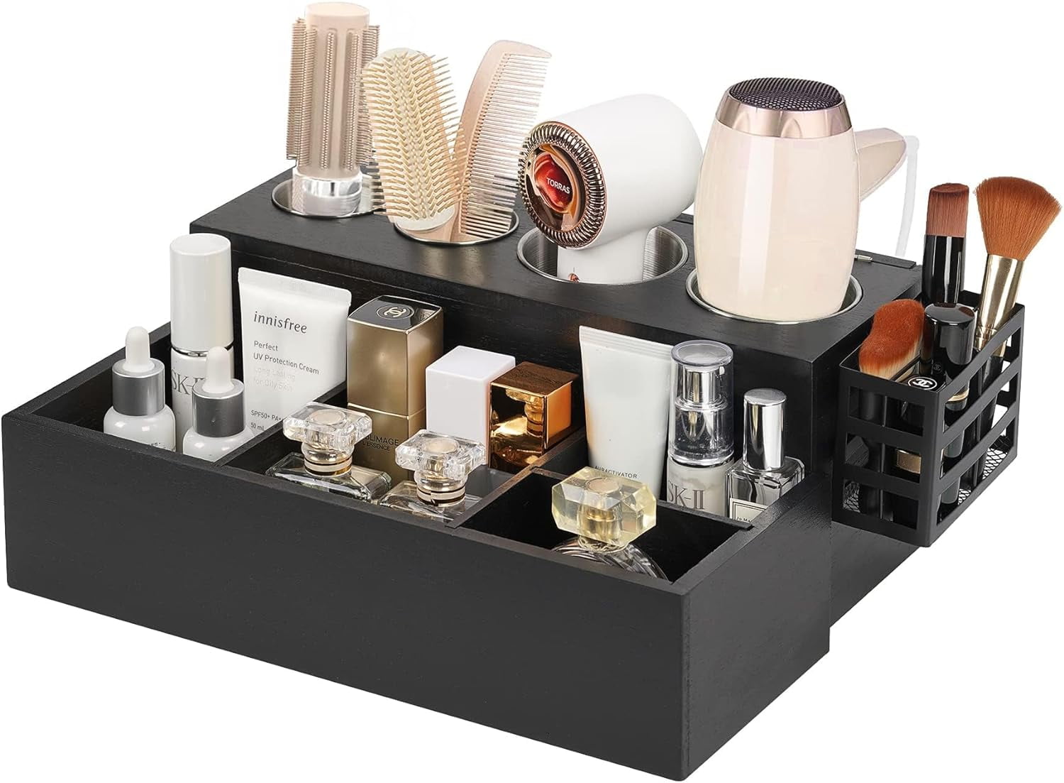 QILICHZ Hair Tool Organizer Tabletop Hair Iron & Blow Dryer Holder Hair ...