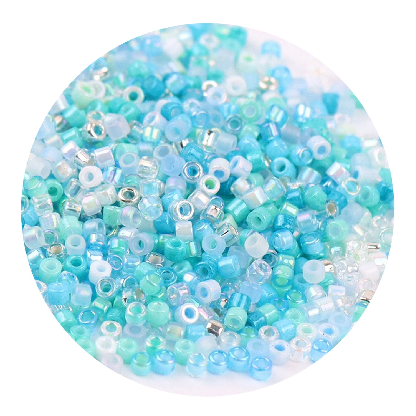 QILIN 1 Bag 10g Glass Beads Dyed Colors Stunning Coloured Glaze Bags Clothes Crafts Beads for ...
