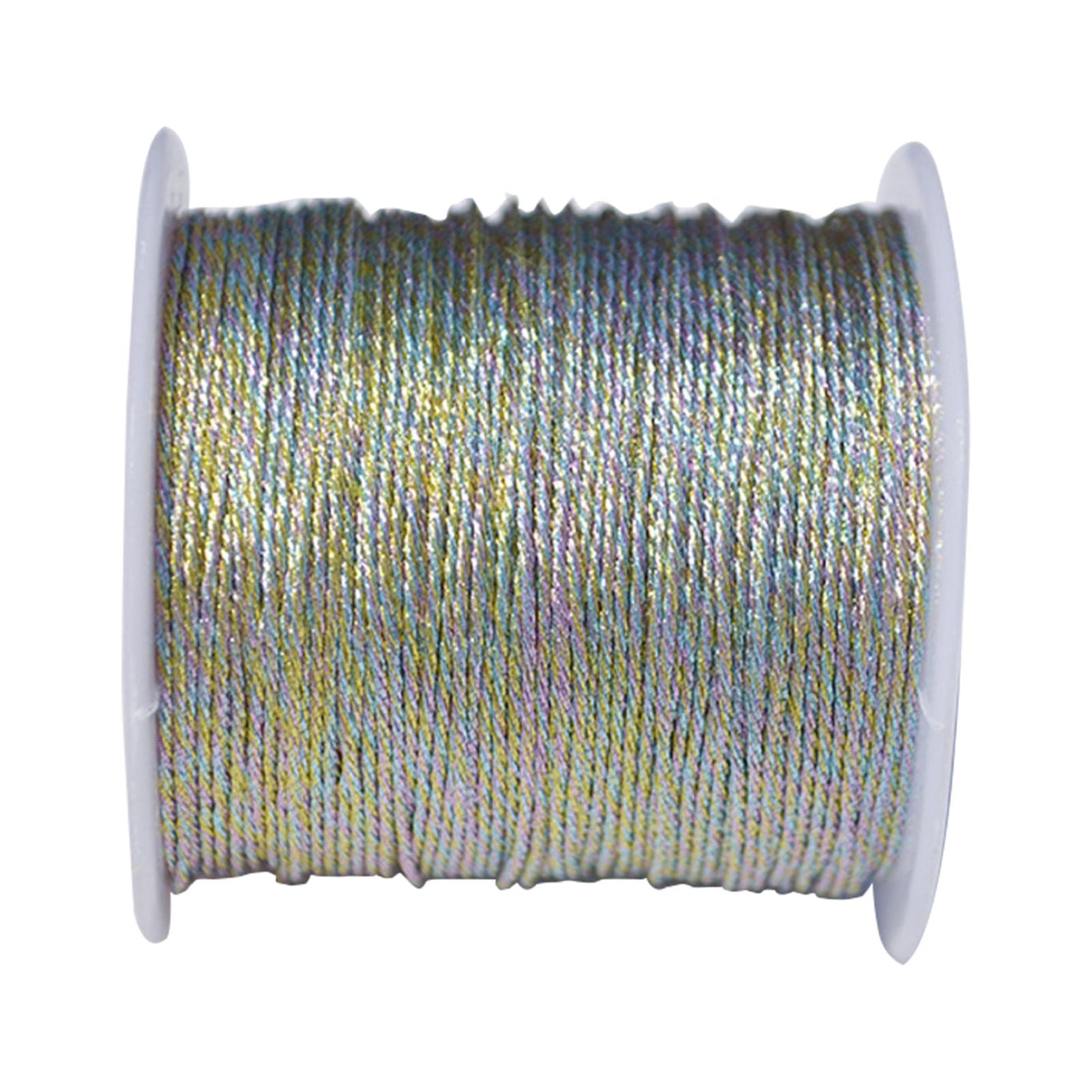 QILIN 1 Roll Metal Thread No Fade Lustrous Exquisite High Tenacity DIY ...