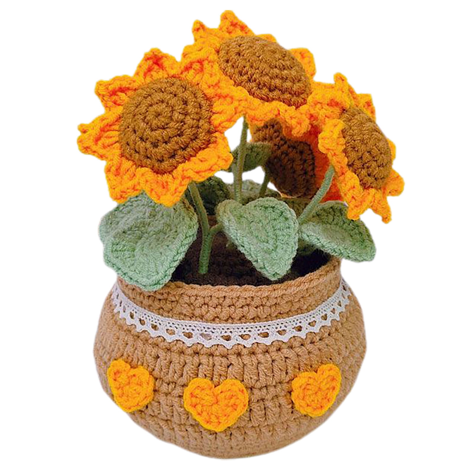 QILIN 1 Set Vibrant Color Simulation Flower Creative DIY Crochet Kit ...