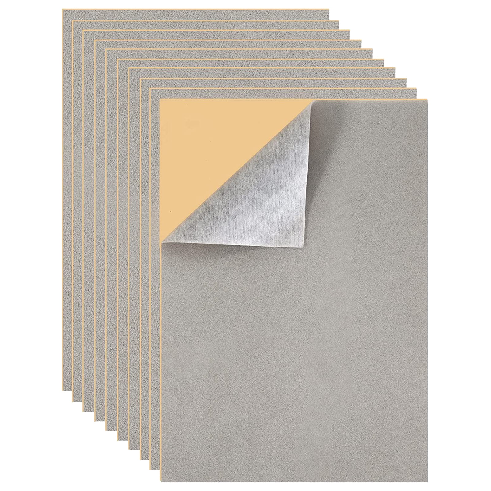 QILIN 10Pcs Felt Lining Cloth Self-adhesive Good Sticky Decorative DIY ...