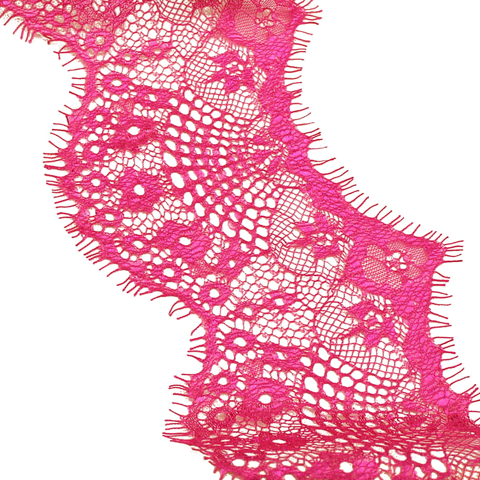 QILIN 3 Yards Flower Lace Fabric Trim Ribbon DIY Knitted Garment Sewing ...