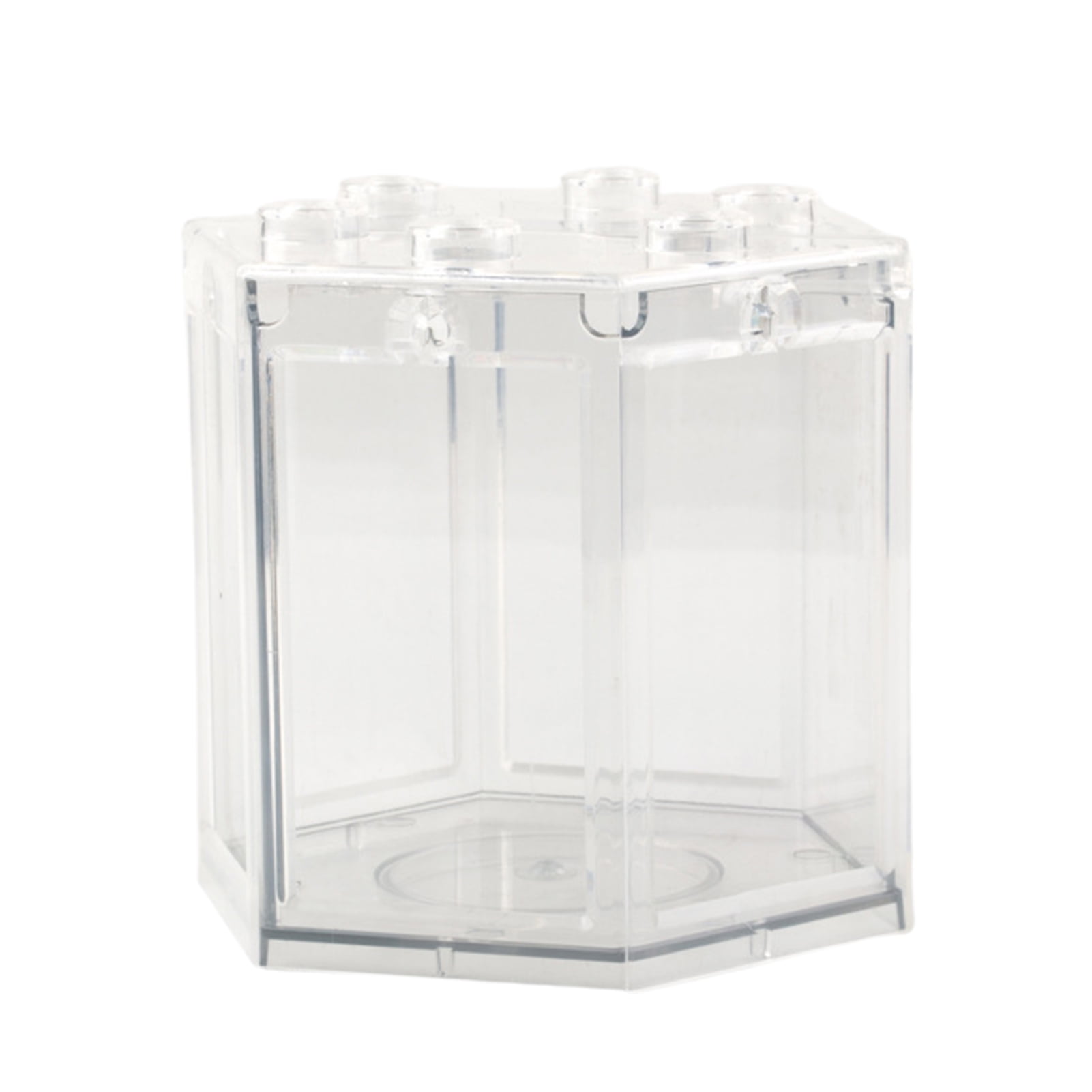 Hevirgo Fish Tank Transparent with Air Vent Clear Goldfish Small Betta ...