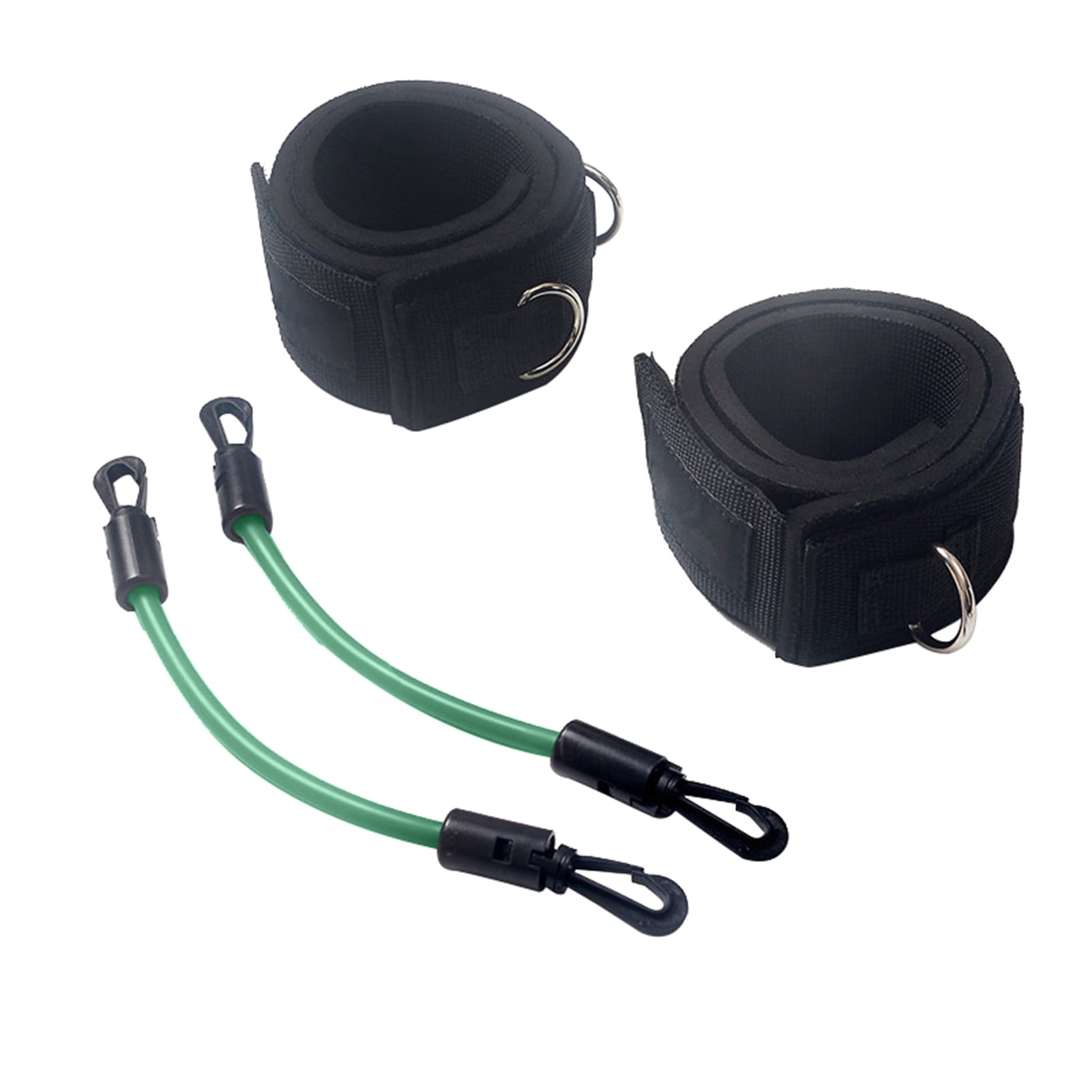 QILIN Gym Cuff Strap Twin D Ring Fitness Attachment Cable Machine Yoga ...