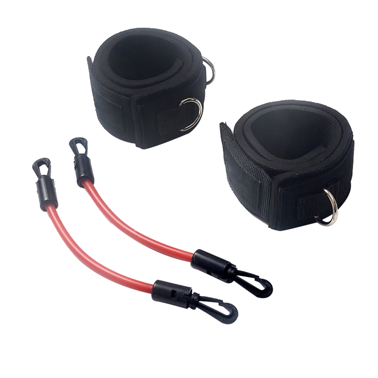 QILIN Gym Cuff Strap Twin D Ring Fitness Attachment Cable Machine Yoga ...