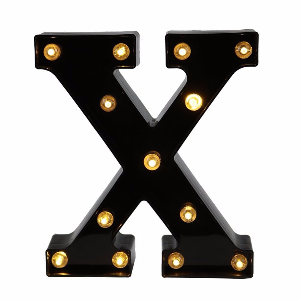 QILIN LED Alphabet Letter Light Marquee Sign Wall Lamp Birthday Party ...