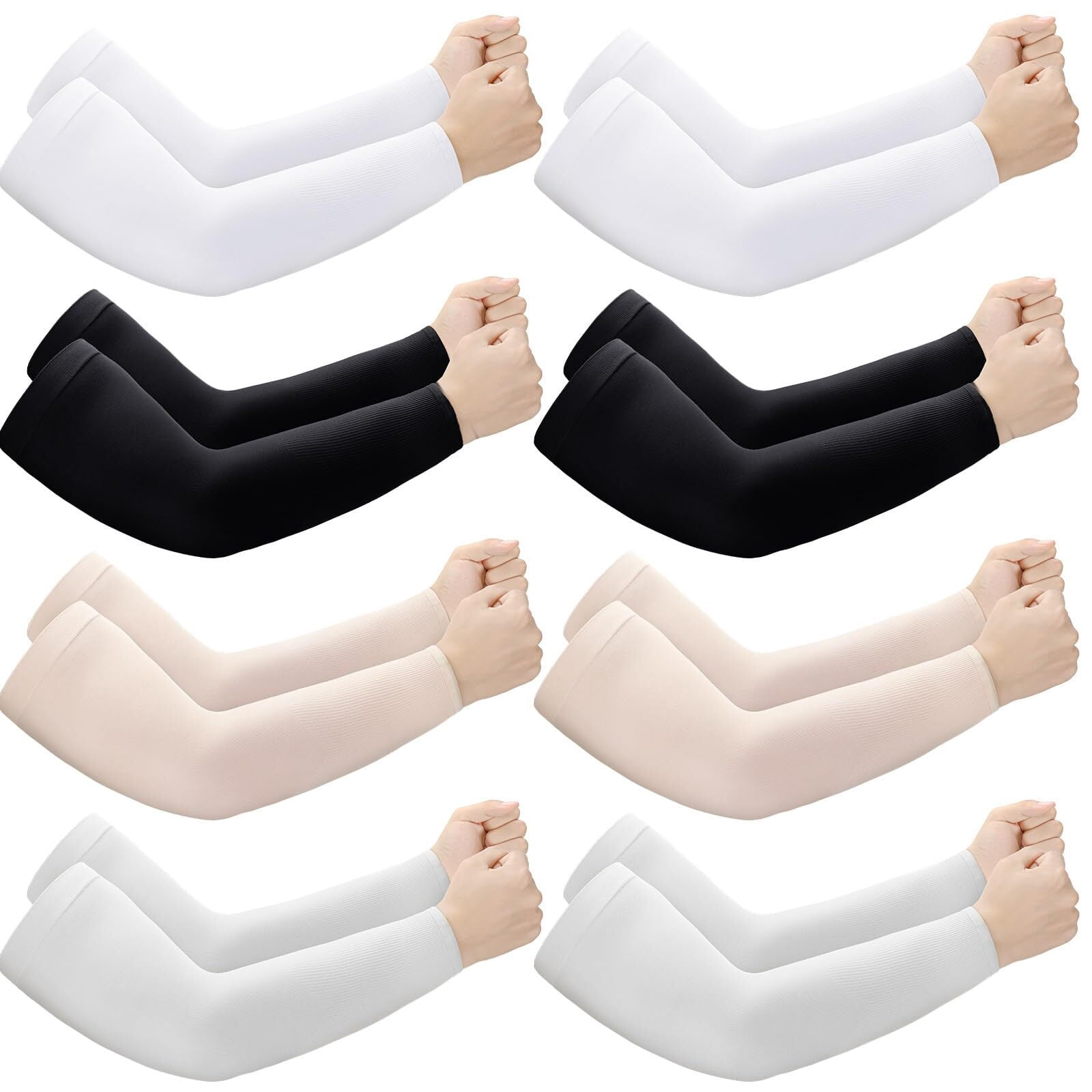 QING 8 Pairs Elderly Skin Thin Protector Sleeves Bruise Abrasions ...