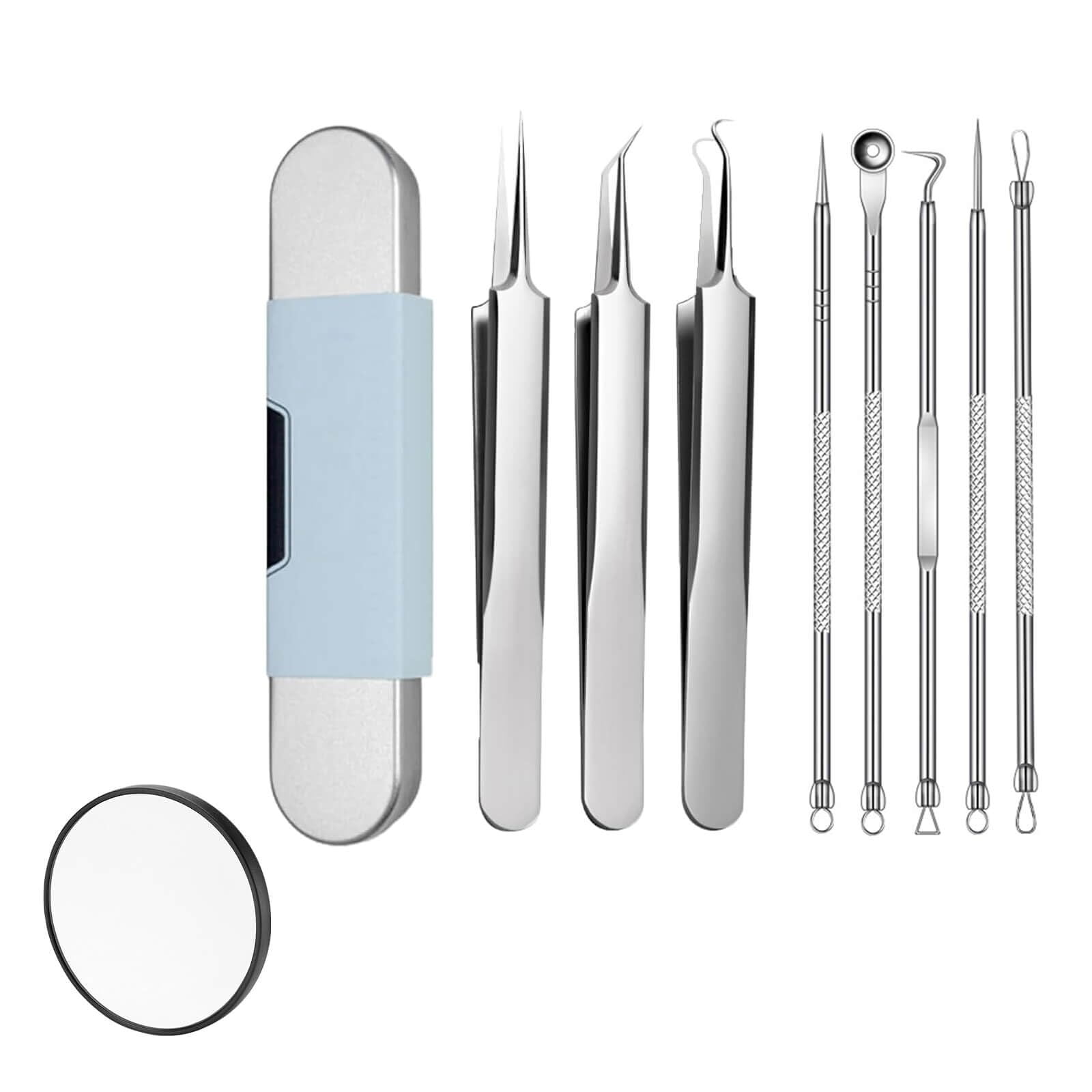 QING Blackhead 8 Pcs Set Removing for Nose Face Tools, Blackhead ...