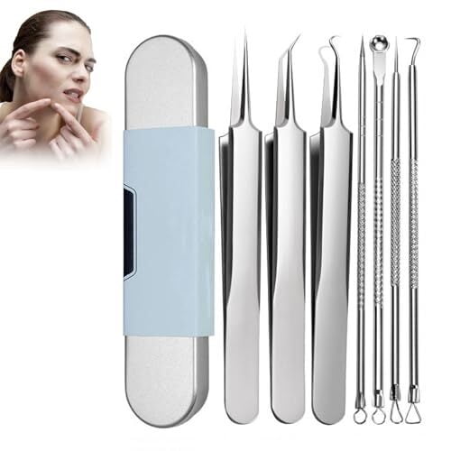 QING Medical Grade Blackhead Extraction Tool Kit,Extraction Tools for ...