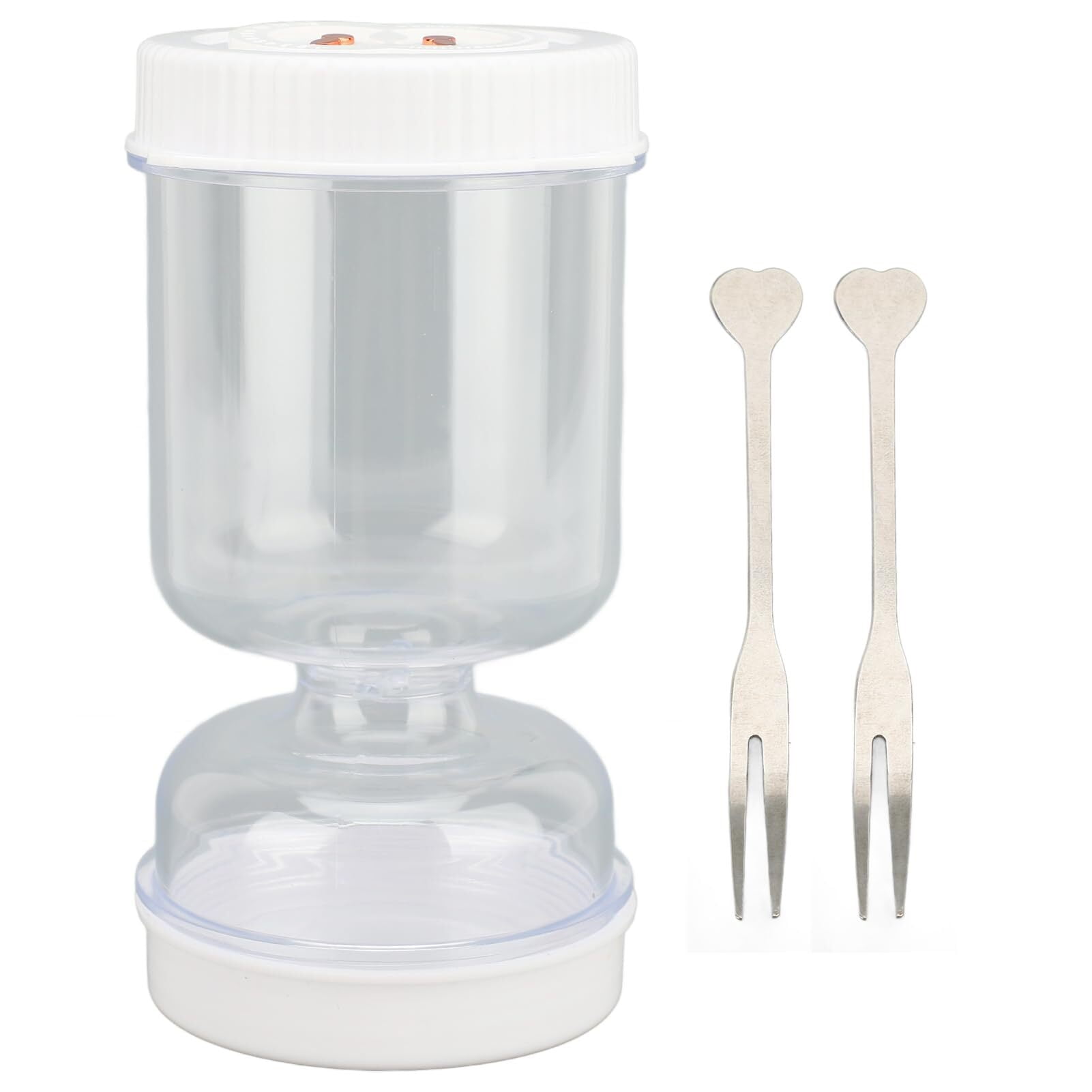 QING Pickle Jar, 50oz Large Capacity Leakproof Pickle Juice Separator ...