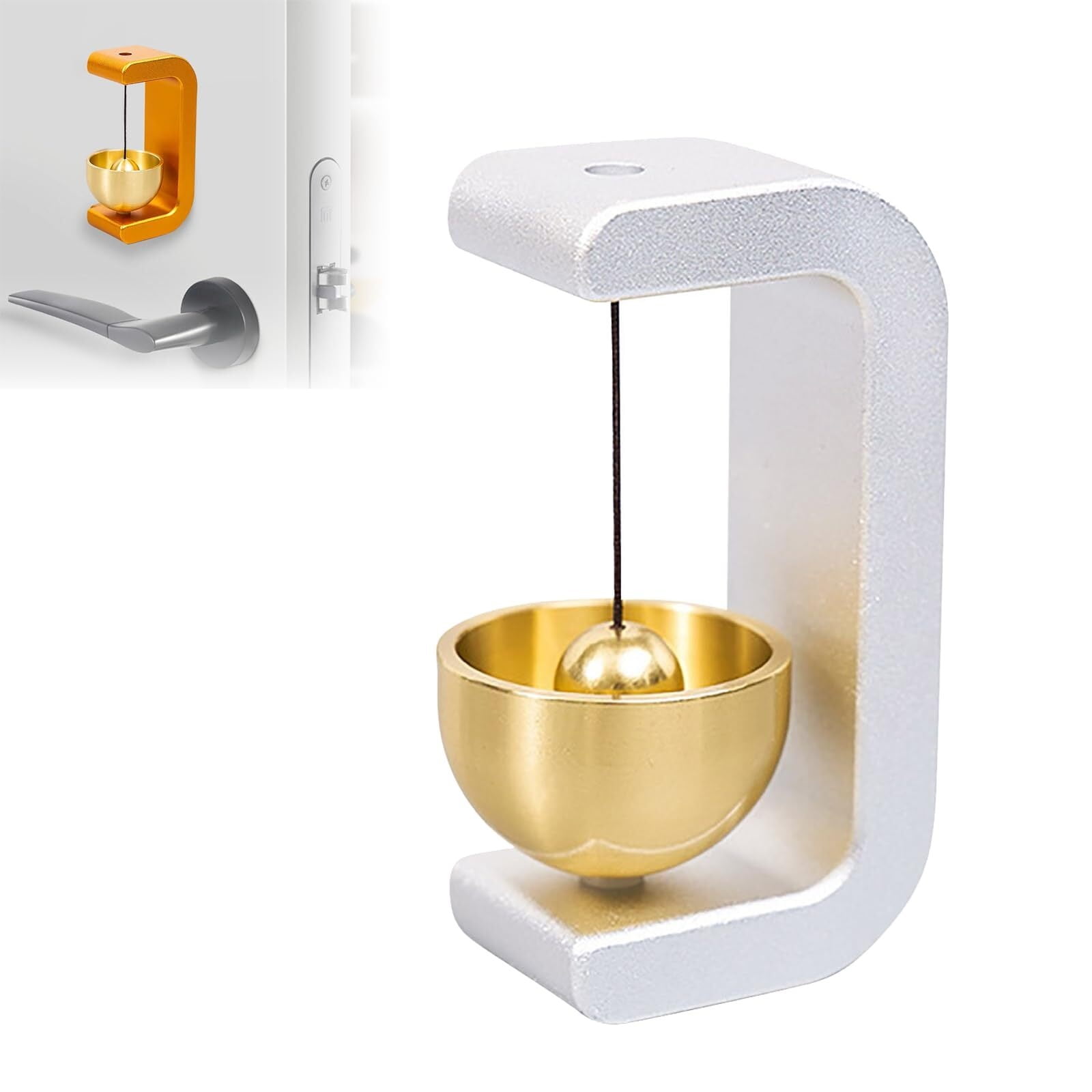 QING Suction Door Type Solid Wood Wind Chime, 2025 New Wooden C-Shaped ...