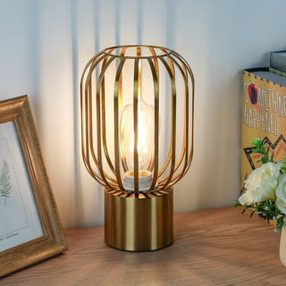 Simple Designs Down to the Wire Table Lamp with Fabric Shade - Walmart.com