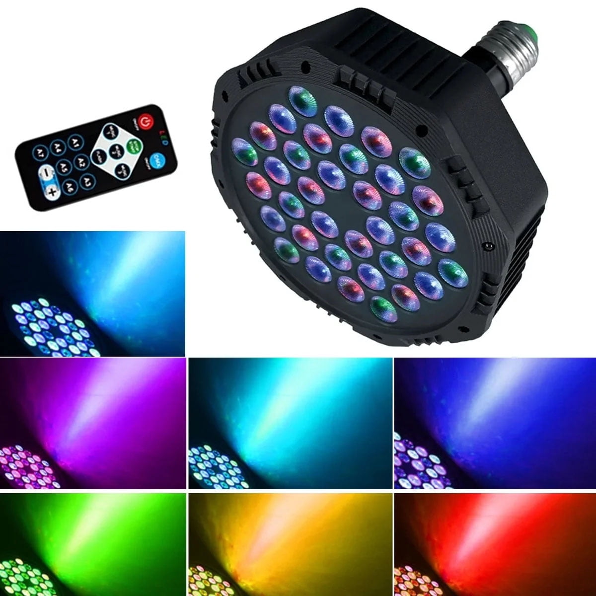 QINGSEN Sound Activated Stage Light with Bluetooth Speaker Angle ...