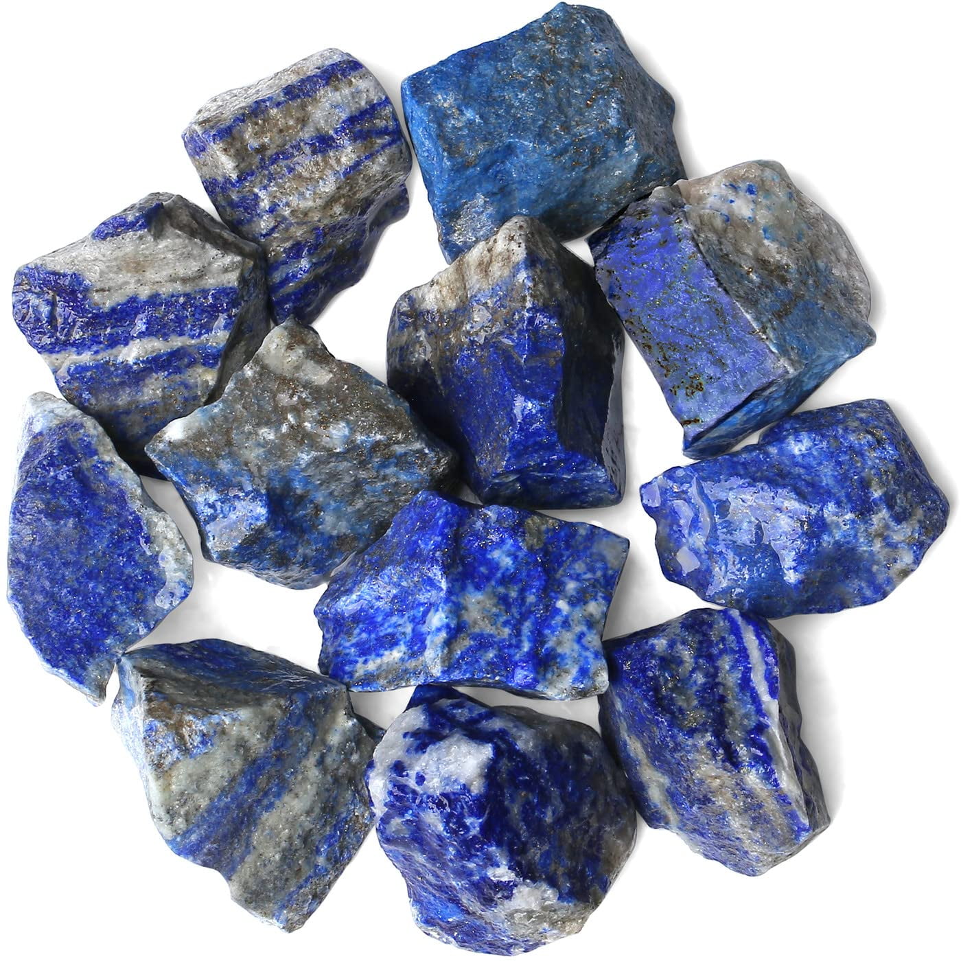 QINJIEJIE 0.9Lbs Lapis Lazuli Raw Crystals Natural Rough Stones Bulk ...
