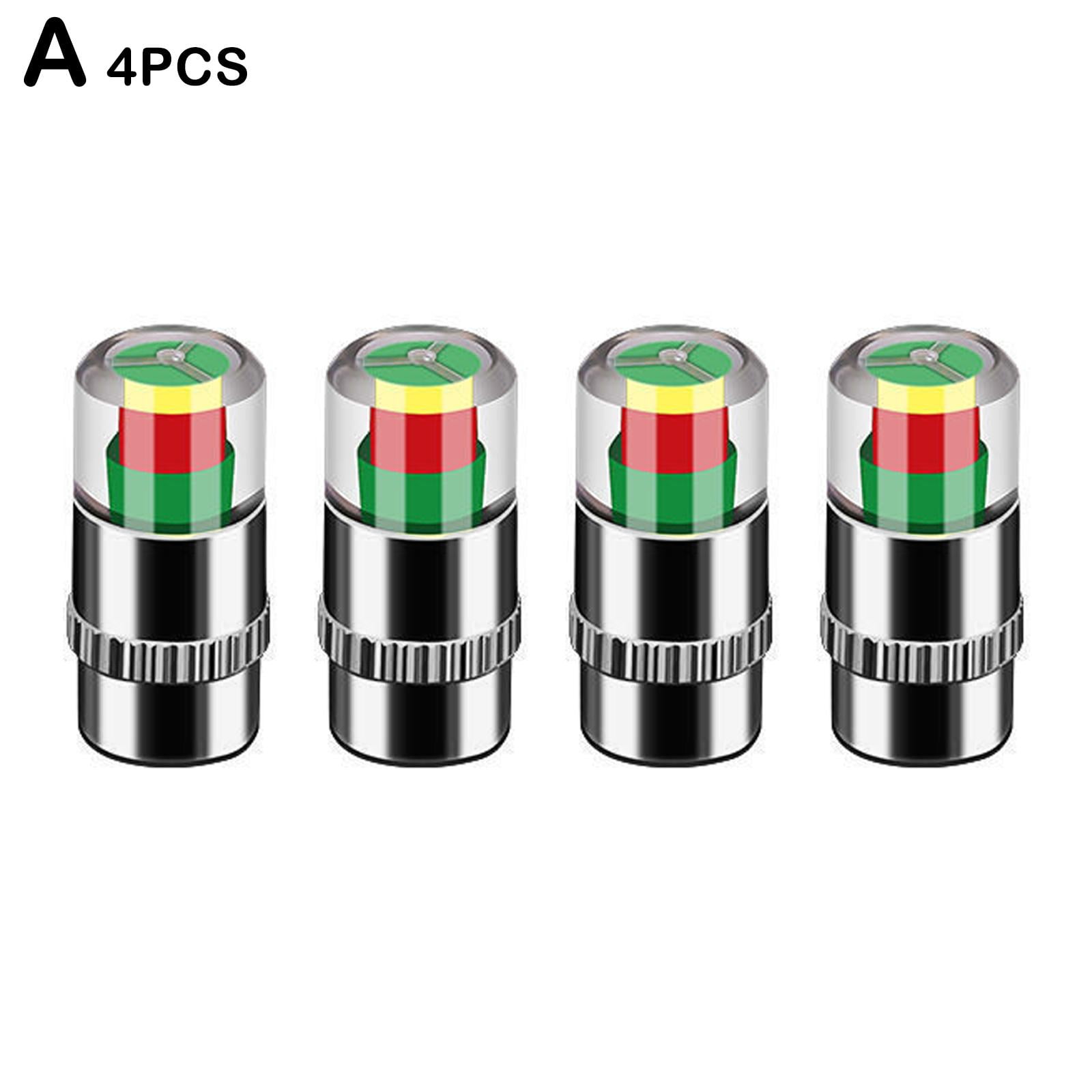 QINXI 4pcs/Set Car Tire Pressure Guage Caps Sensor Valve Nozzle Tire ...