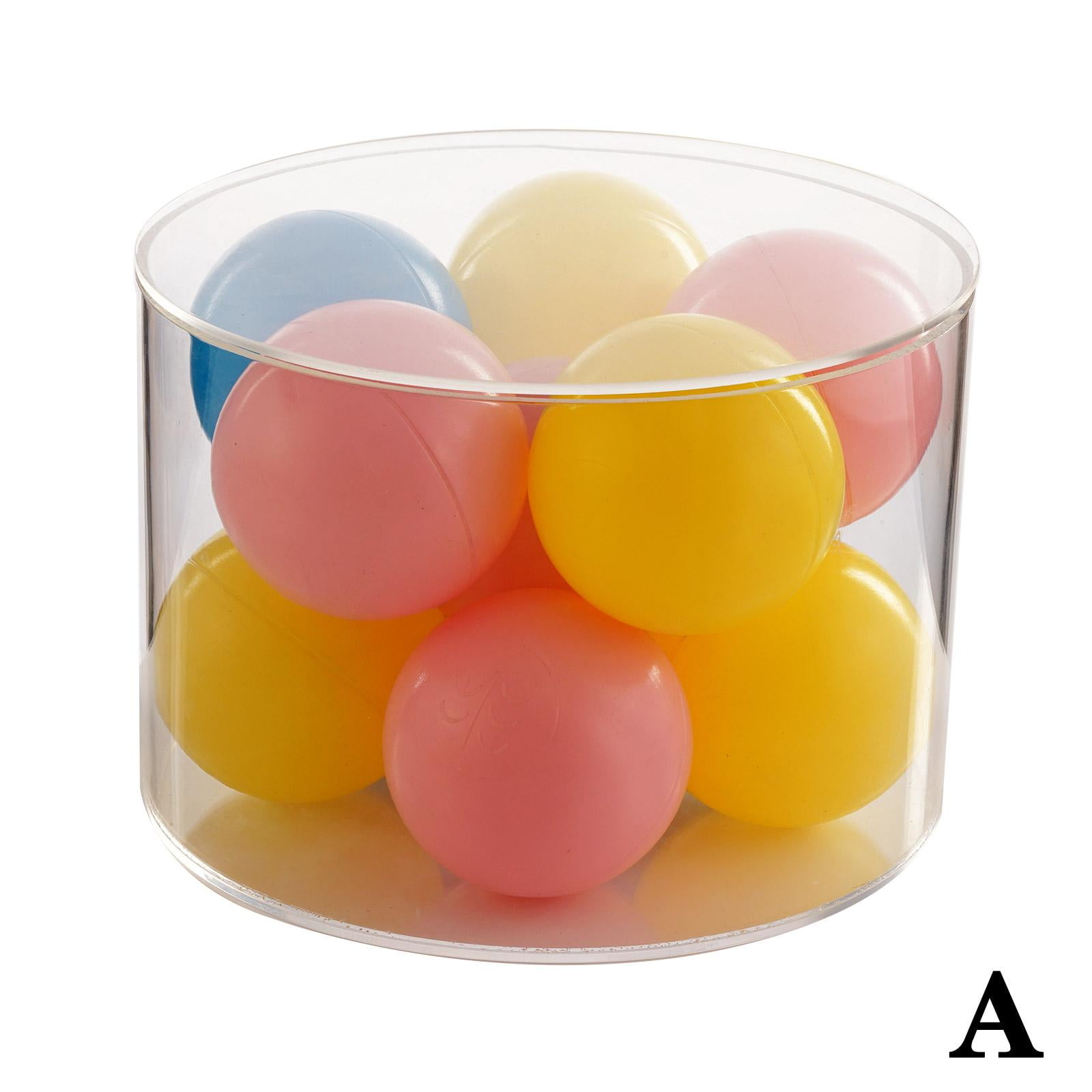 QINXI Clear Acrylic Fillable Cake Stand Box, Cylinder Display Riser Box, Cupcake Tower Display ...