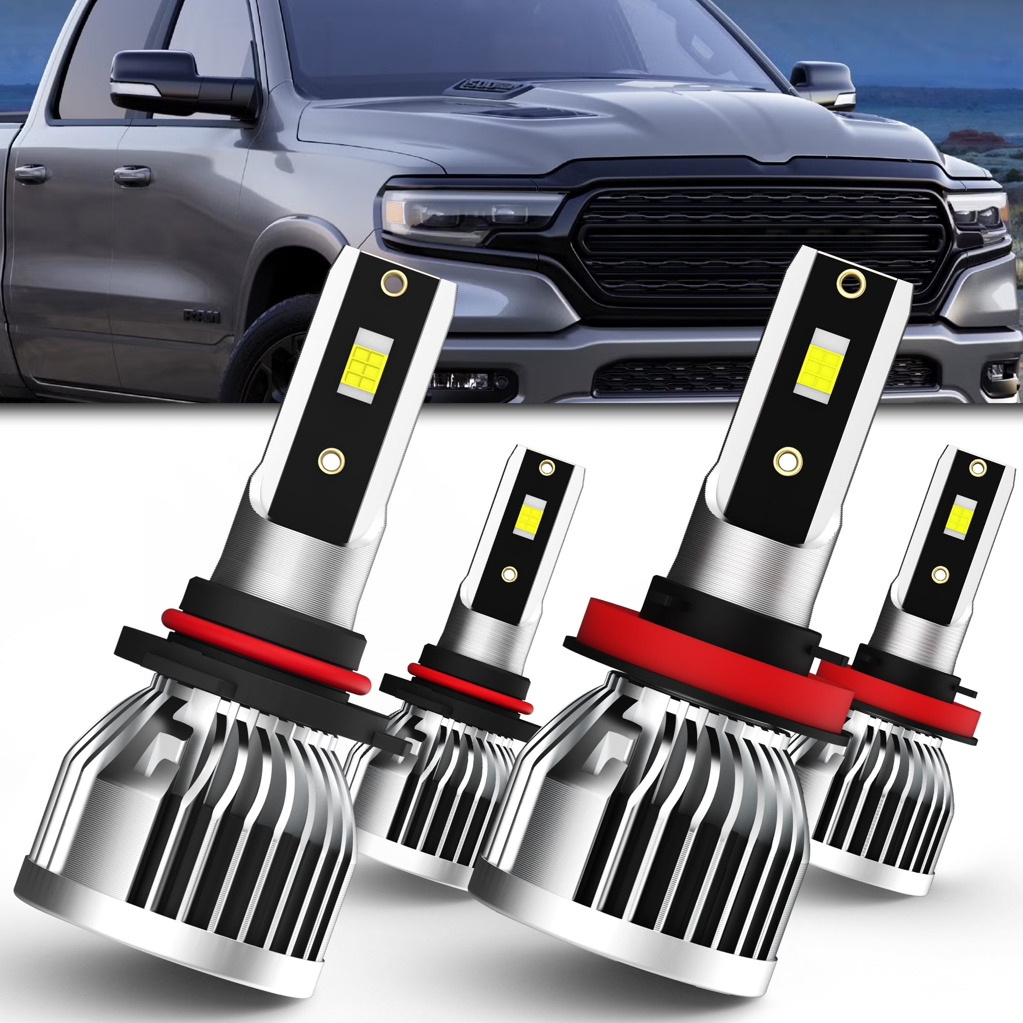 QIPEIZSP Compatible with 2013-2021 Dodge RAM 1500 2500 3500 Without ...