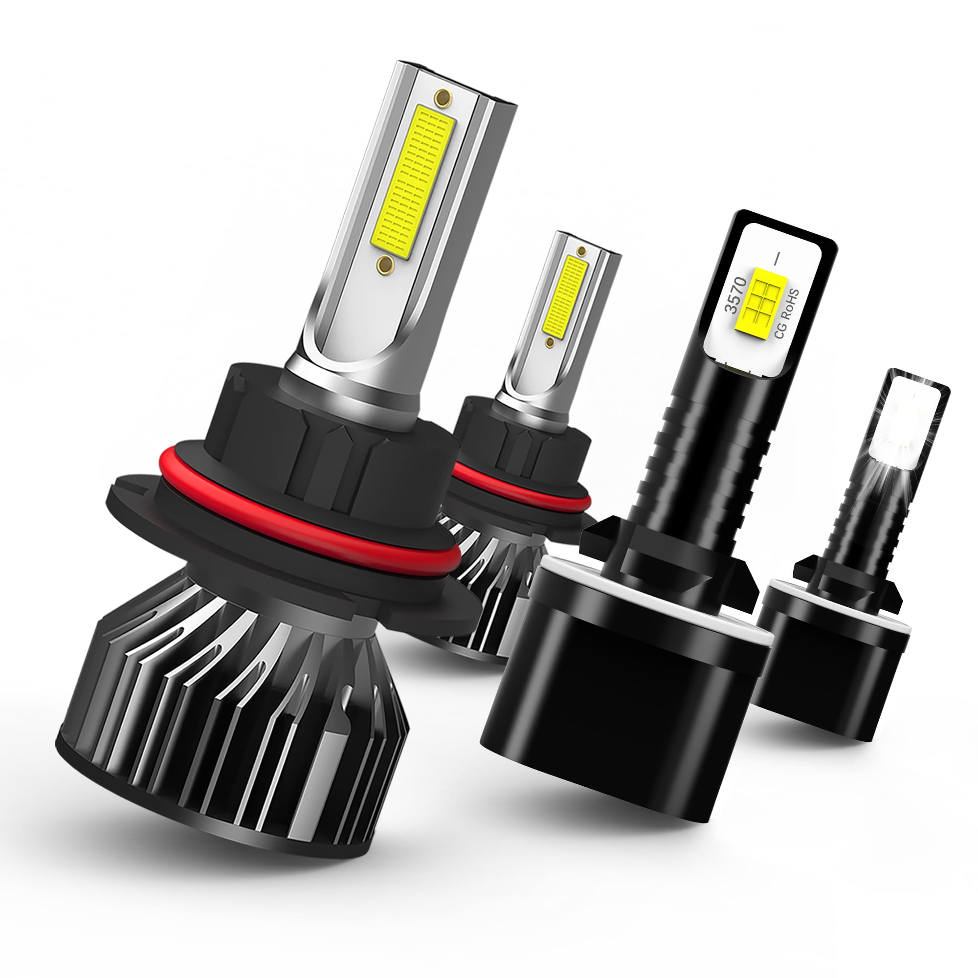 QIPEIZSP Compatible With Ford Mustang 1994-2004 Led Headlight Bulbs,9007/HB5 High/Low beams*2 ...