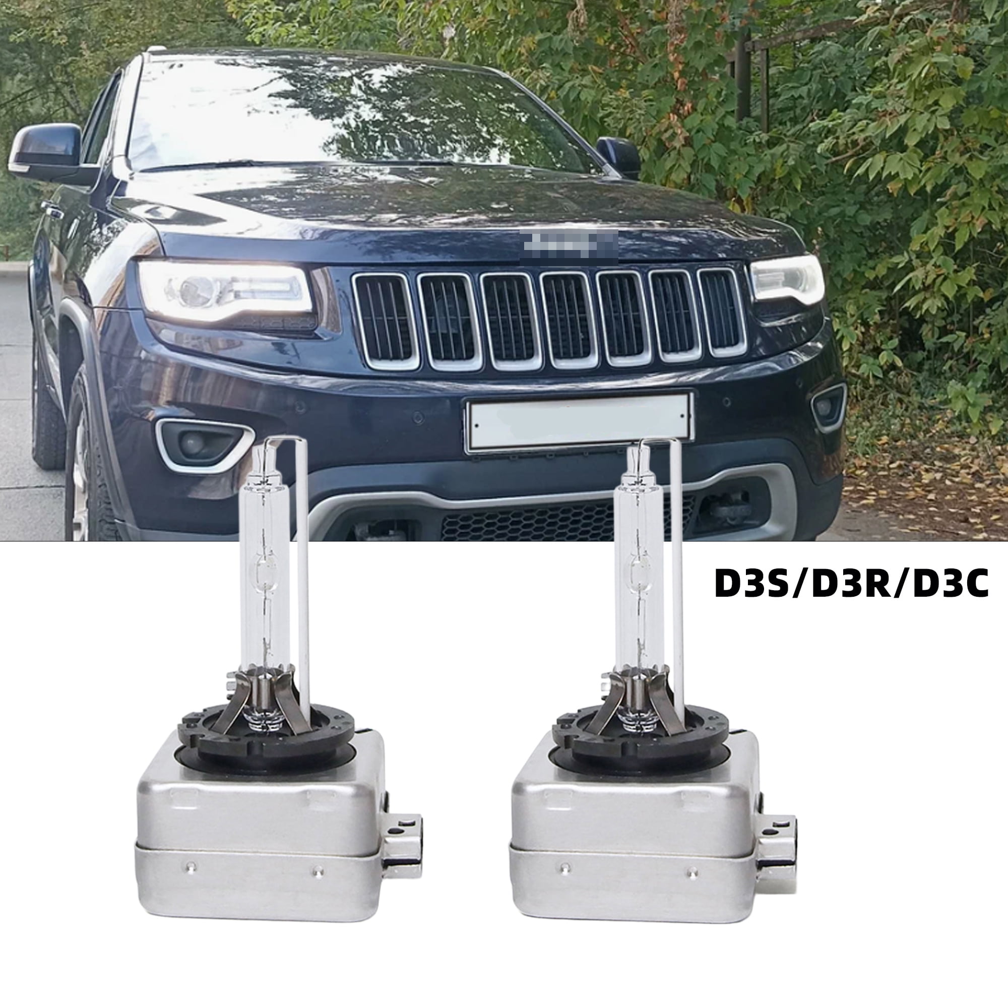 QIPEIZSP Fit For Jeep Compass 2017-2019 D3S/D3R/D3C HID Xenon Headlight ...