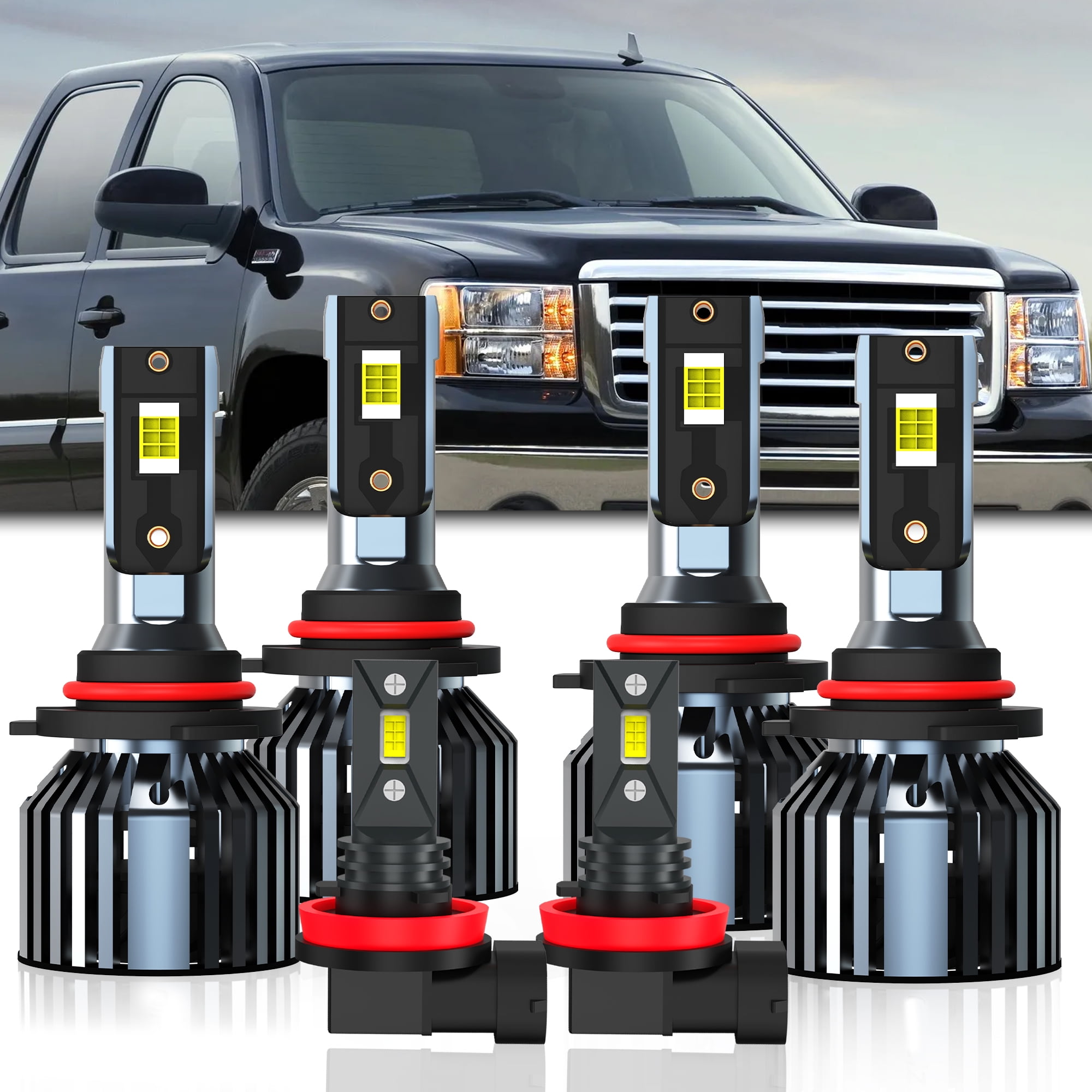 QIPEIZSP LED Headlight Bulbs Compatible With Toyota RAV4 2006-2012,9005 ...