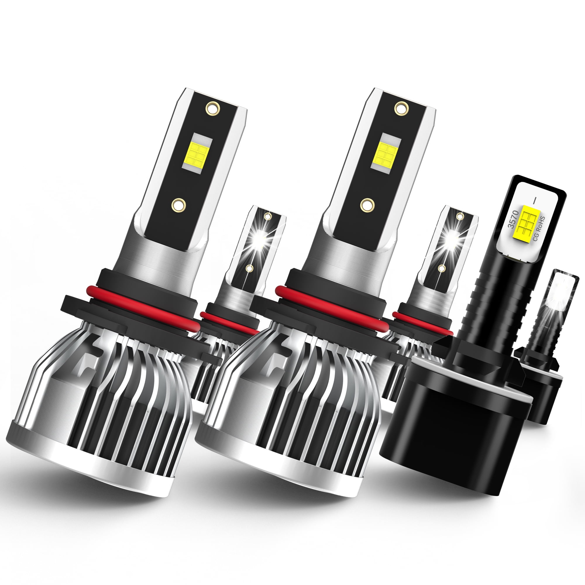 QIPEIZSP fit for Chevy Tahoe(2000 2001 2002 2003 2004 2005 2006) 9005+9006 High/Low Beam LED ...