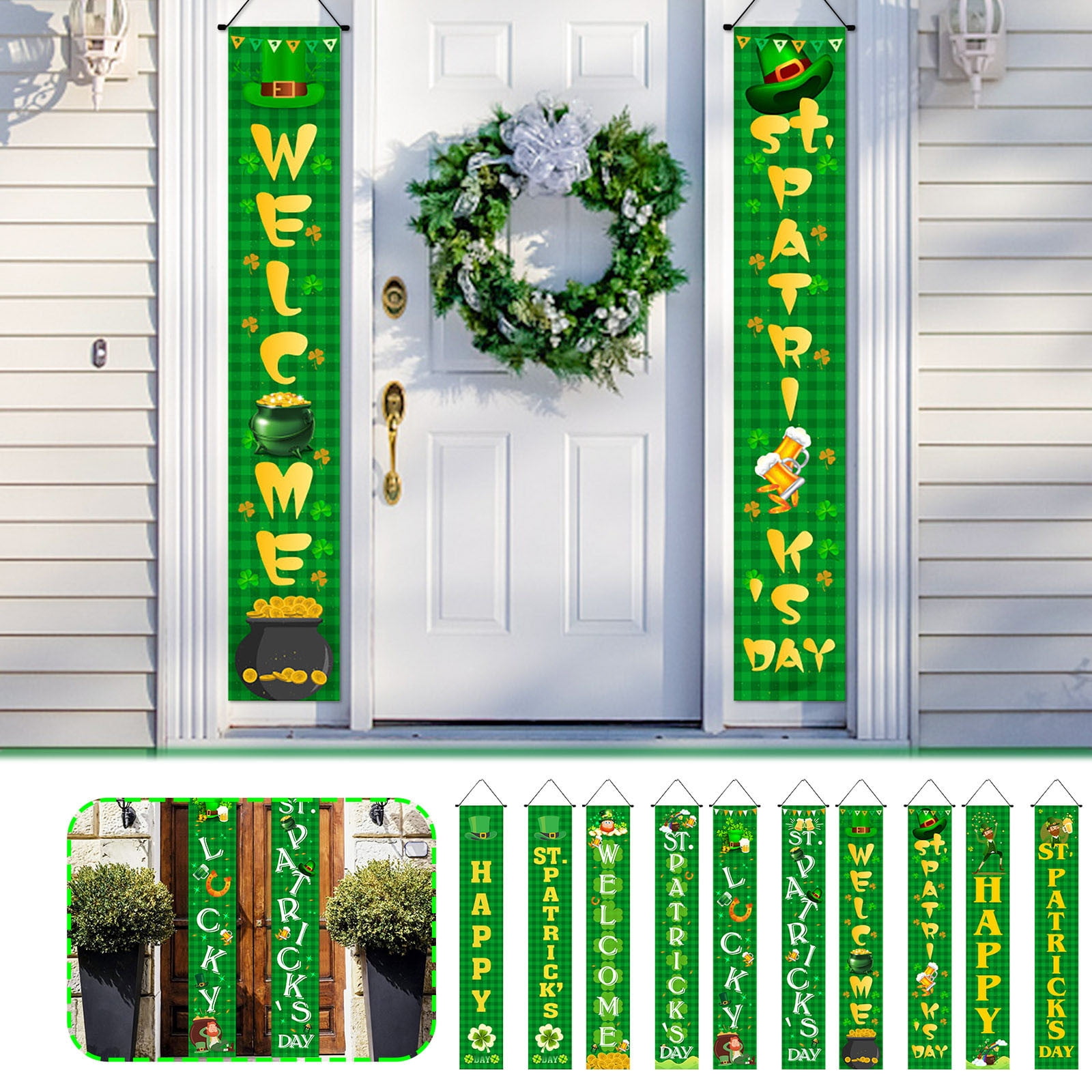 QIPOPIQ Banners Clearance New Year Gift St. Patrick's Day Irish Holiday ...