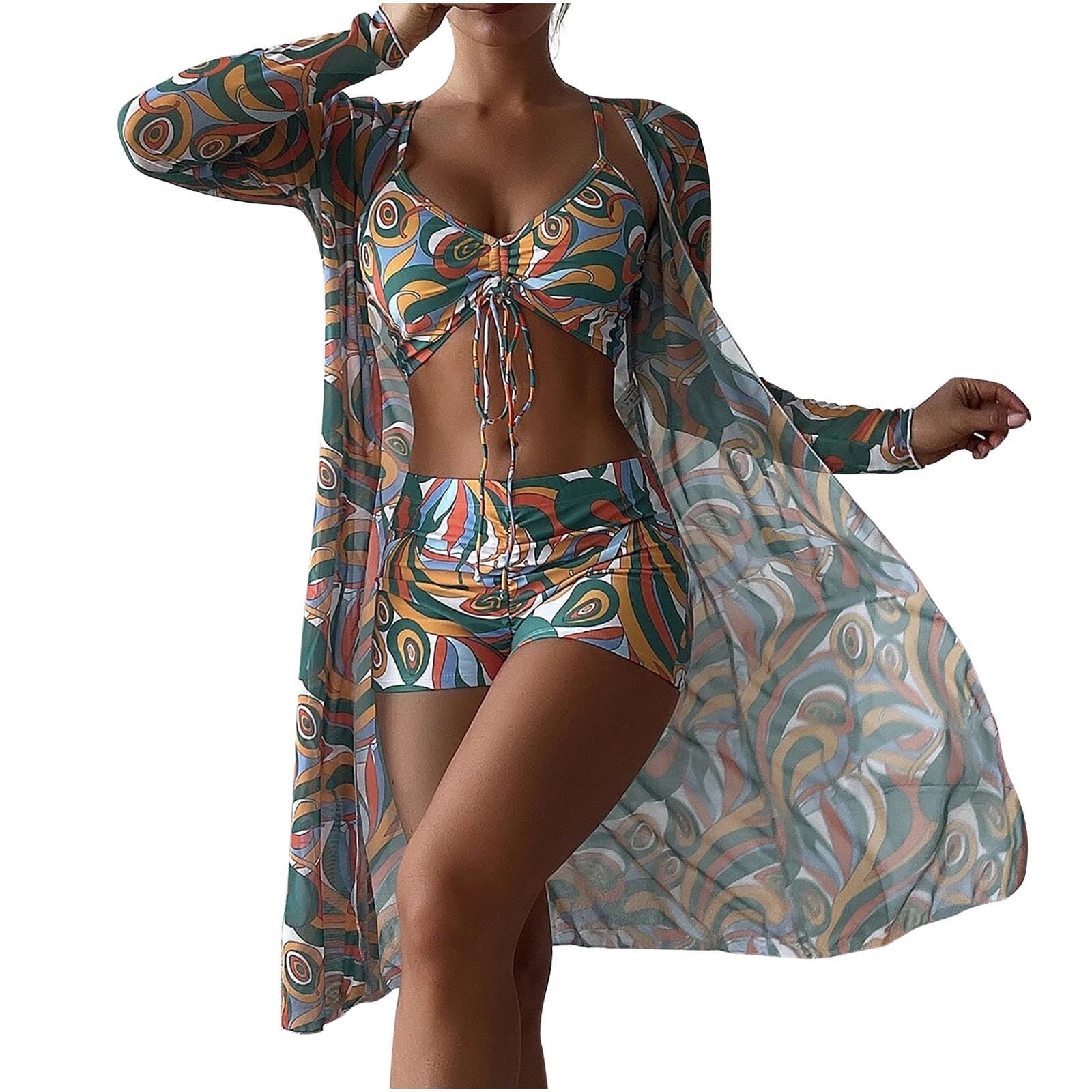 Qipopiq Bikinis For Women With Bikini Cover Up Ladies Swimwear Sexy