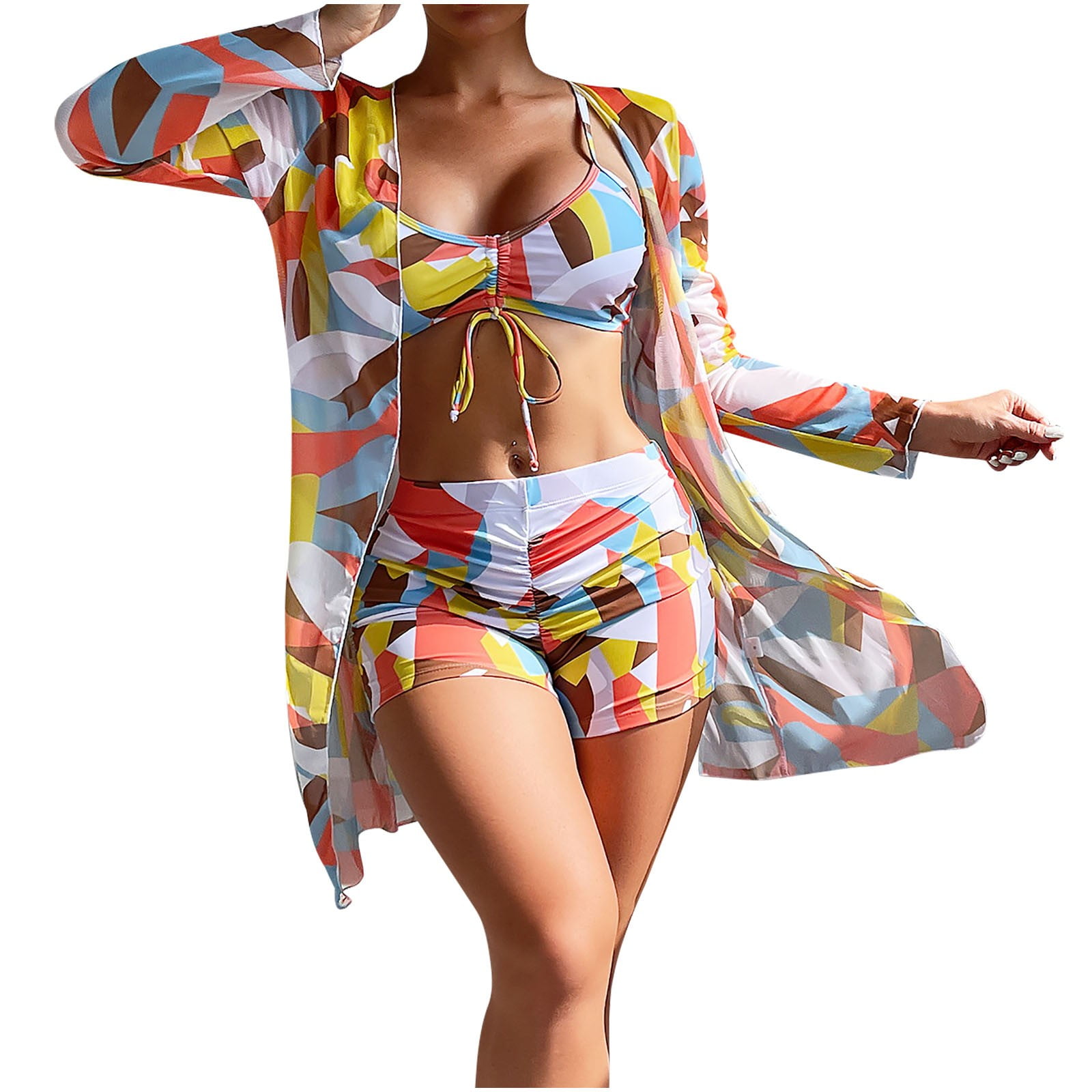 Qipopiq Bikinis For Women With Bikini Cover Up Ladies Swimwear Sexy