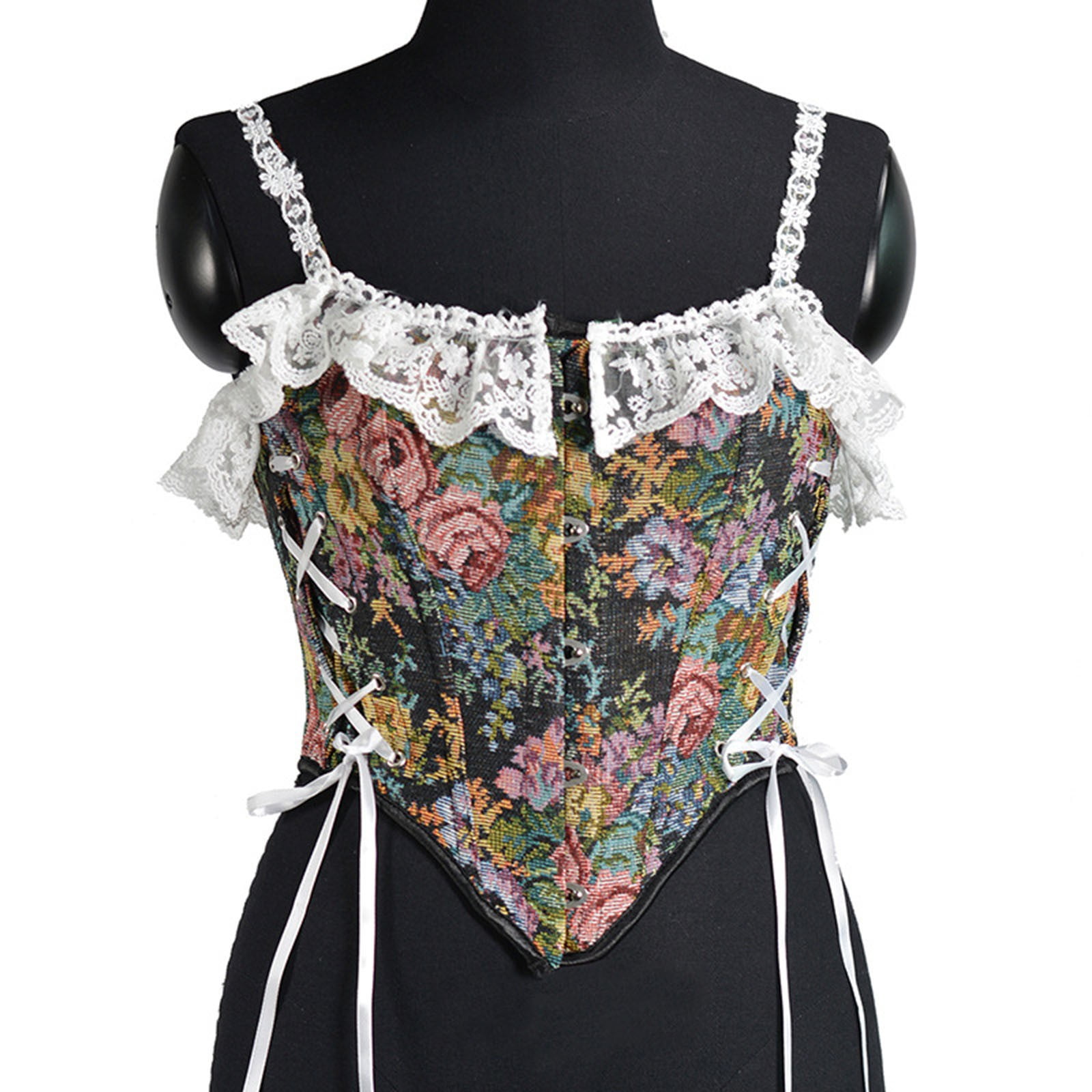 QIPOPIQ Clearance Corset Top for Women Renaissance Faire Tie Corset ...