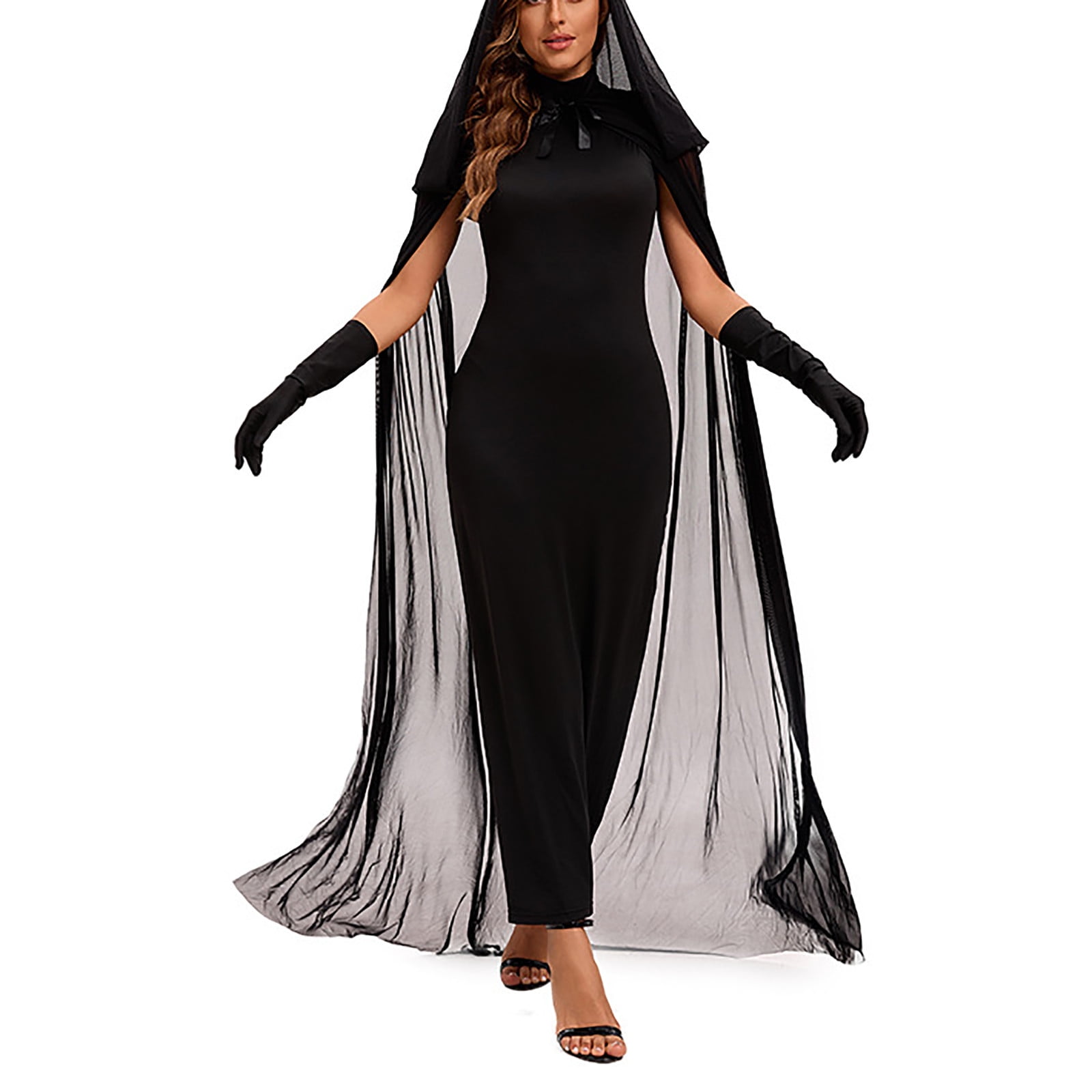 QIPOPIQ Clearance Dresses for Women Summer Long Sleeve V-Neck Medieval ...